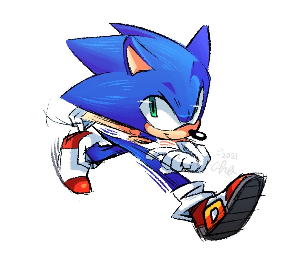 ArtStation - 💦Stress Relief Sonic Sketch💦