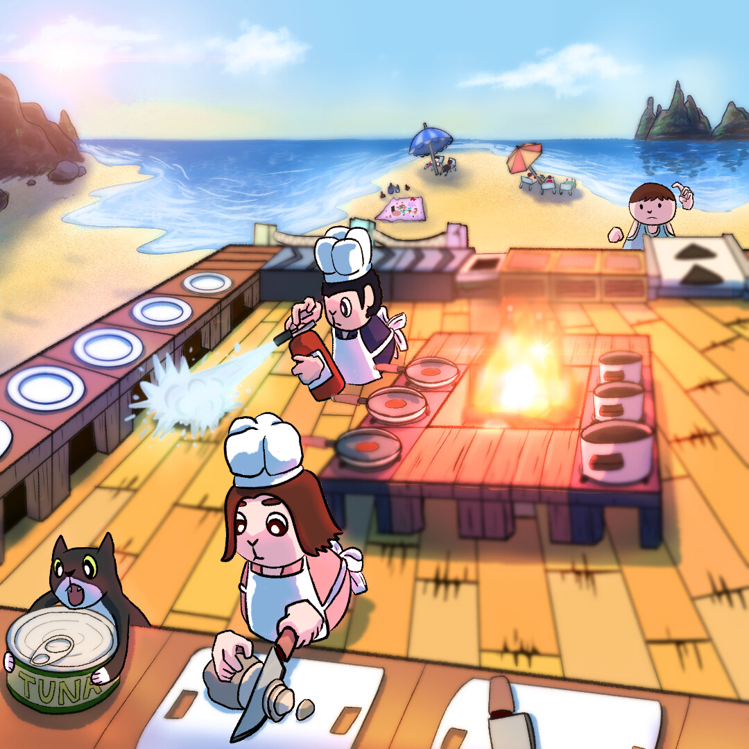 ArtStation - Overcooked 2 Fanart