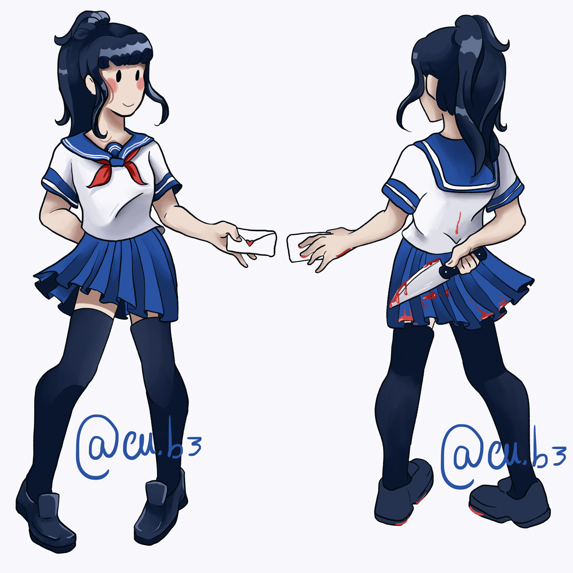ArtStation - Character Illustration: Yandere Simulator Ayano