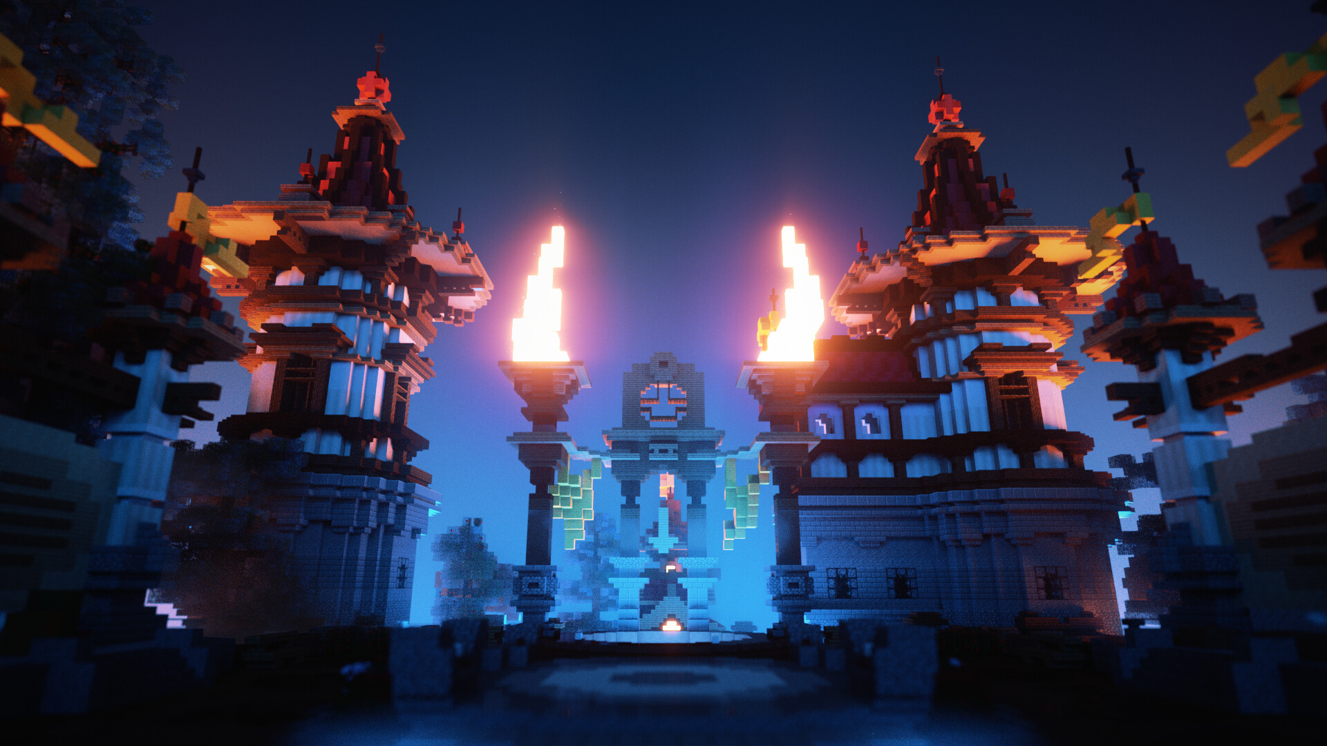 ArtStation - Minecraft spawn render