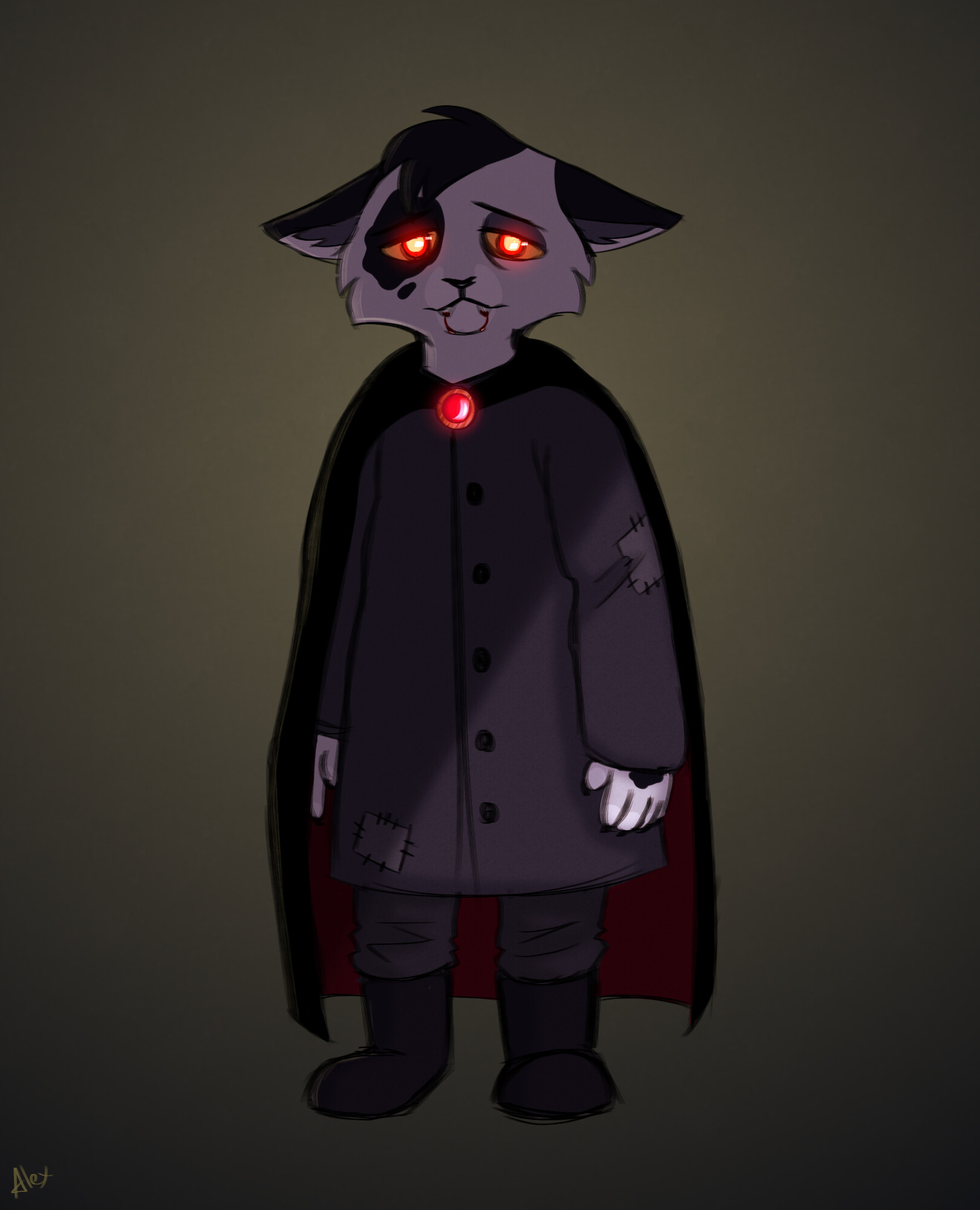 ArtStation - Vampire kitten