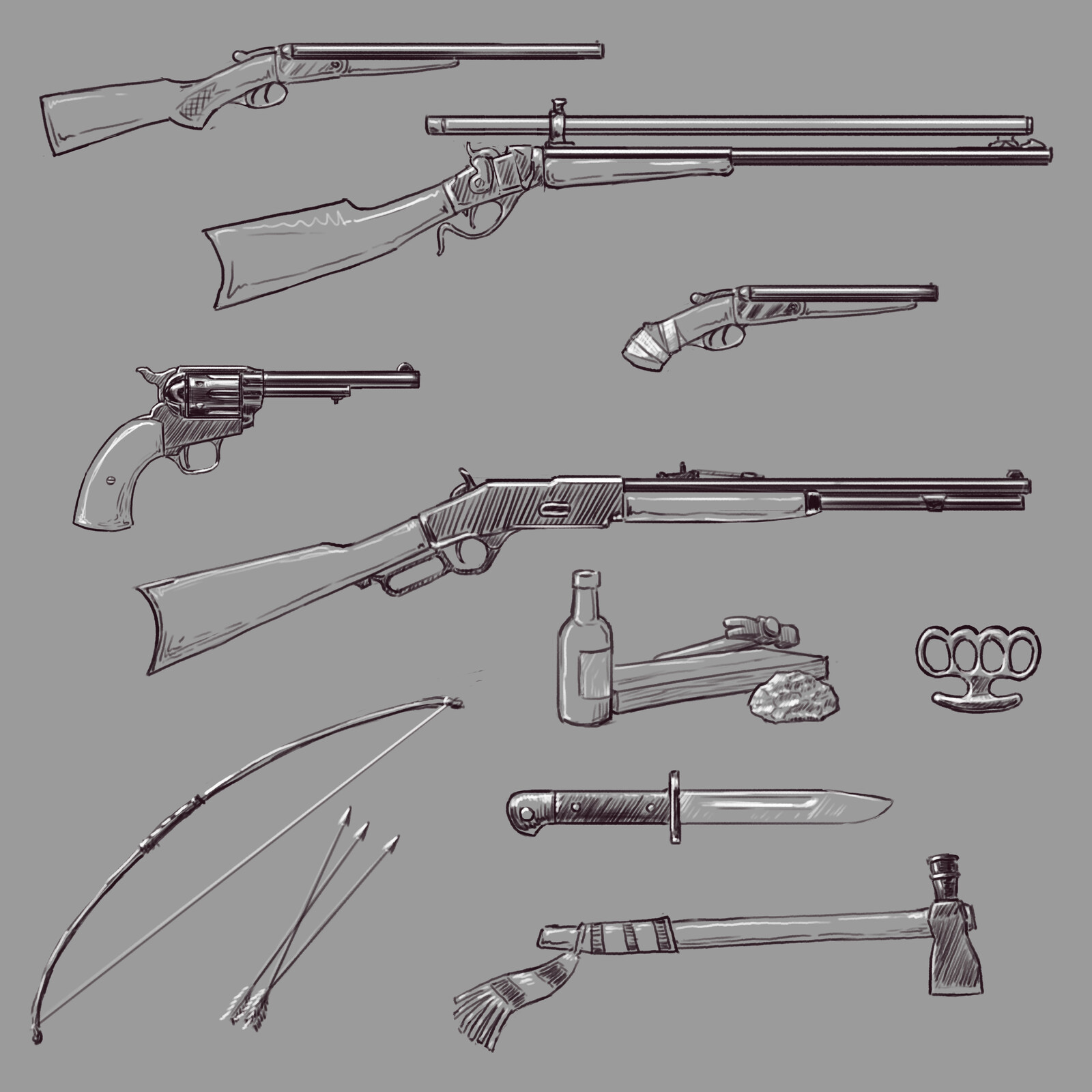 Almantas Klibavičius - Wild West weapon set