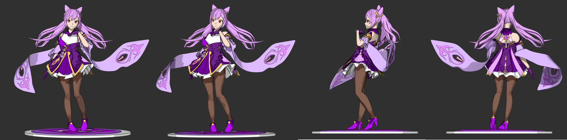 ArtStation - Keqing Fan Art(WIP)