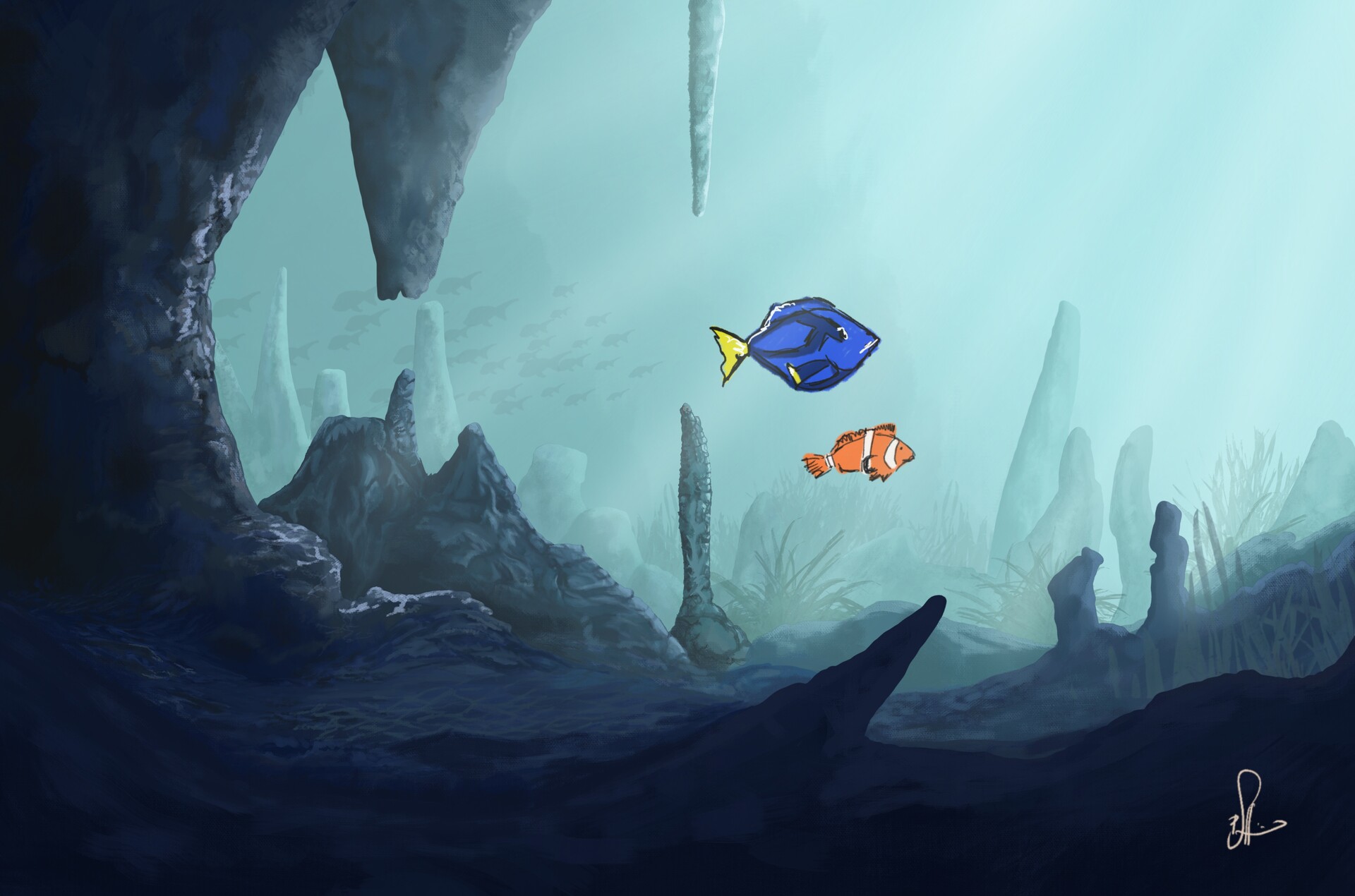 ArtStation - Underwater Sketch