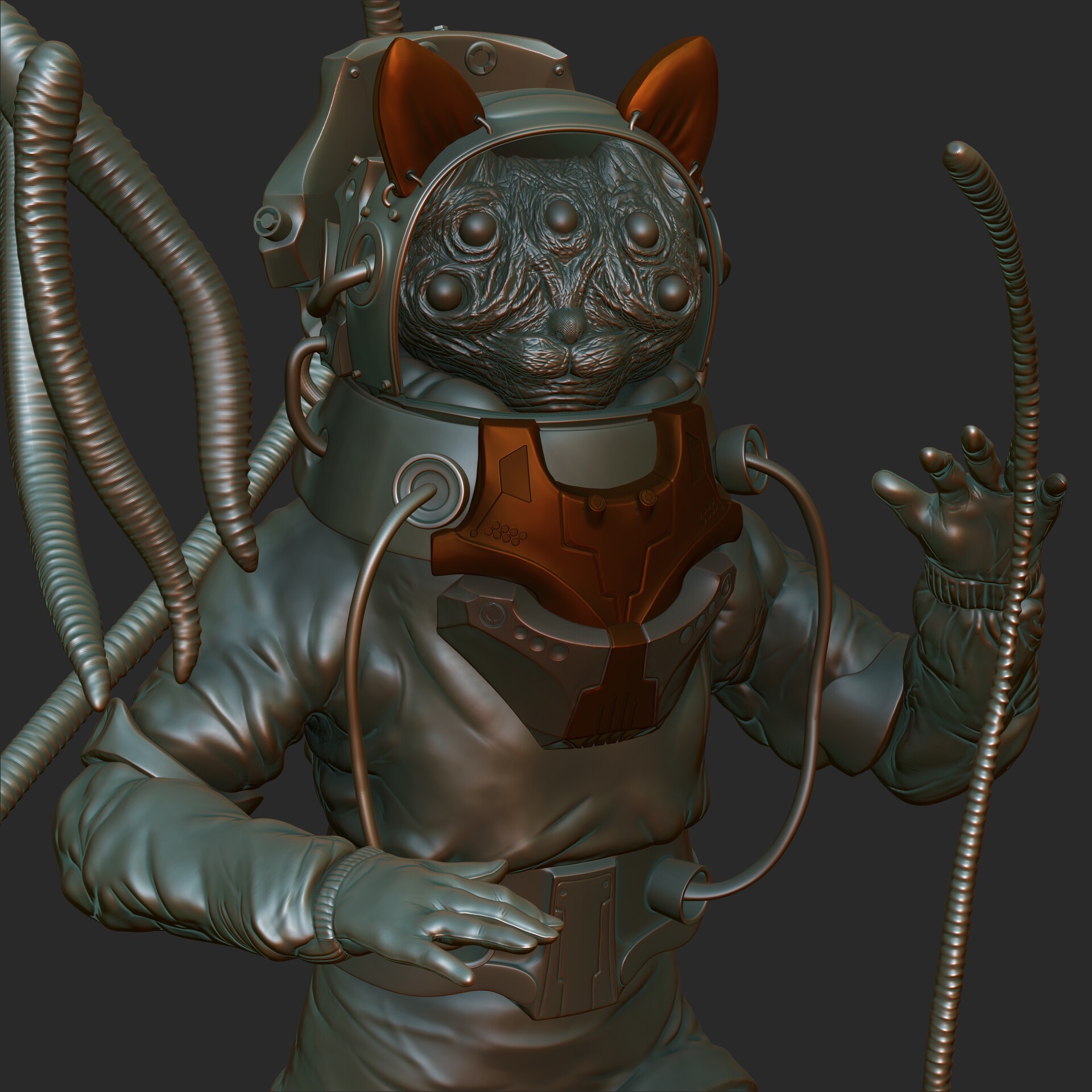 ArtStation - Cat space walk