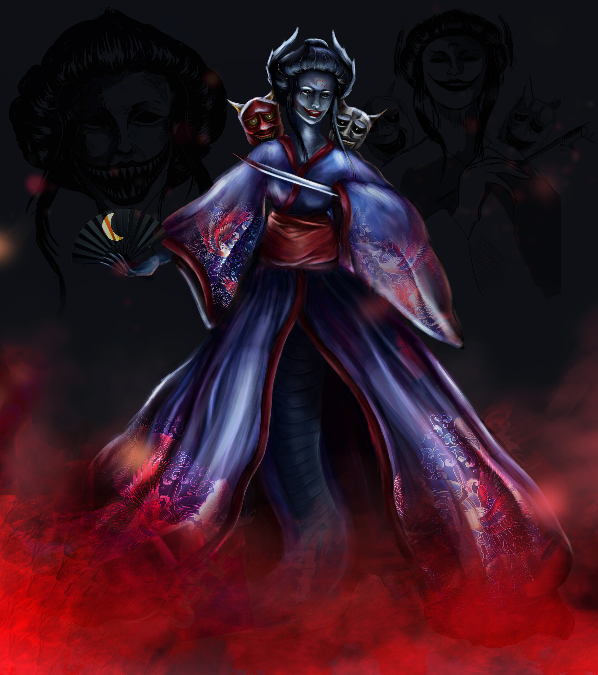 ArtStation - Japanese goddess