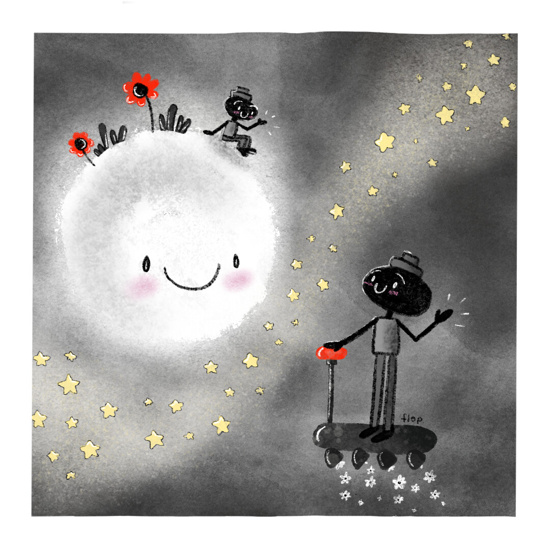 ArtStation - Inktober 2021 - Day 18: Moon