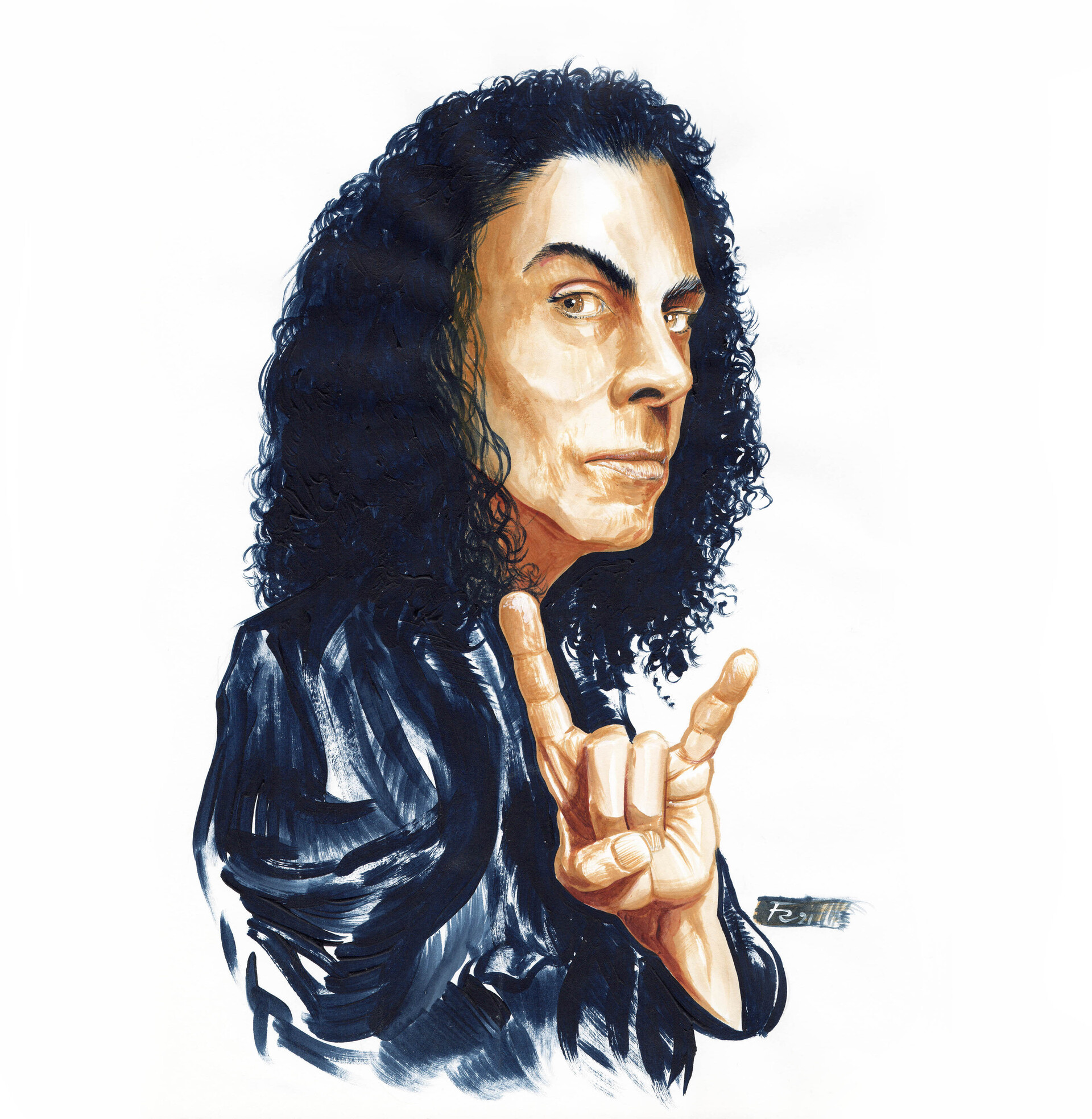 ArtStation - Ronnie James Dio - Portrait