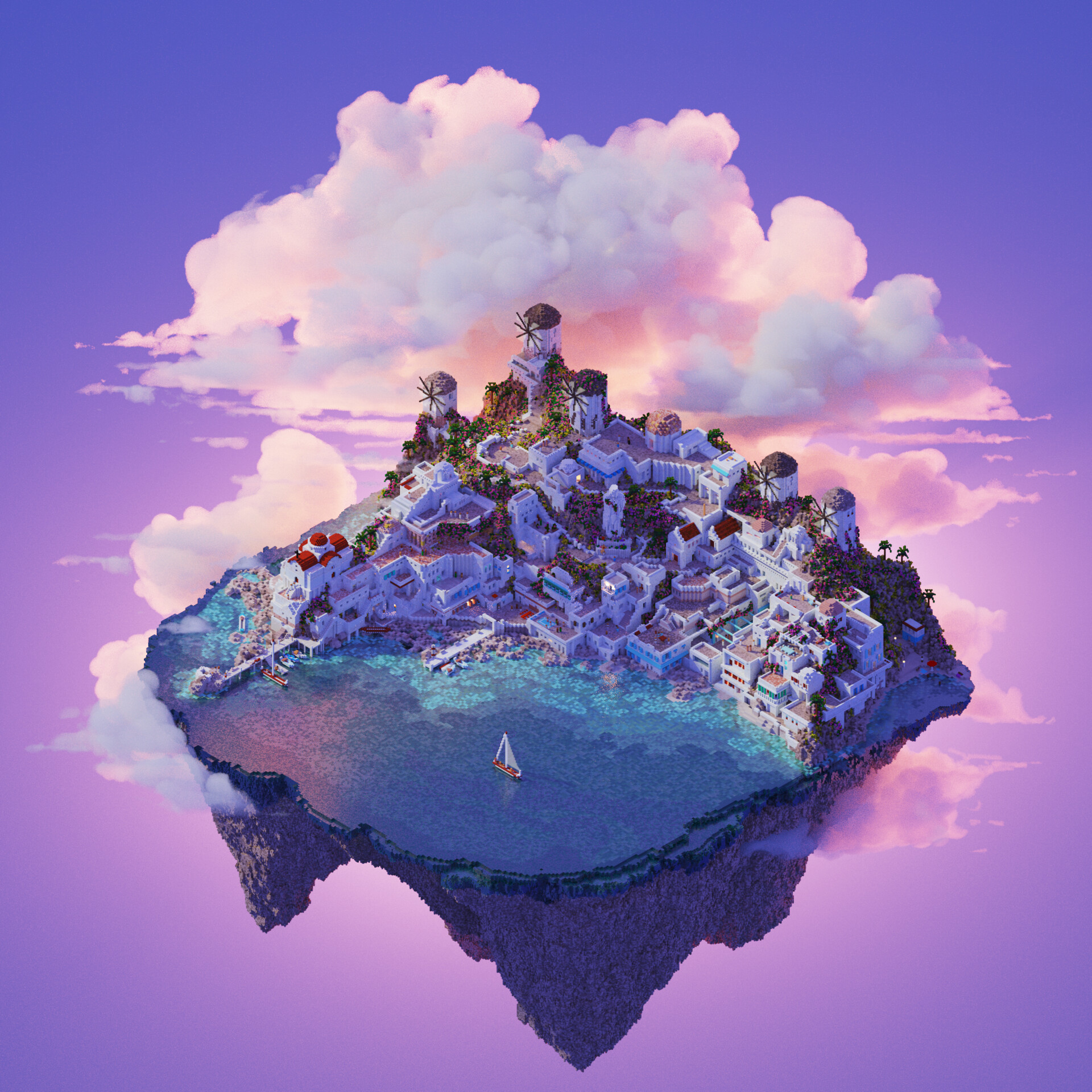 ArtStation - Mykonos In the Clouds