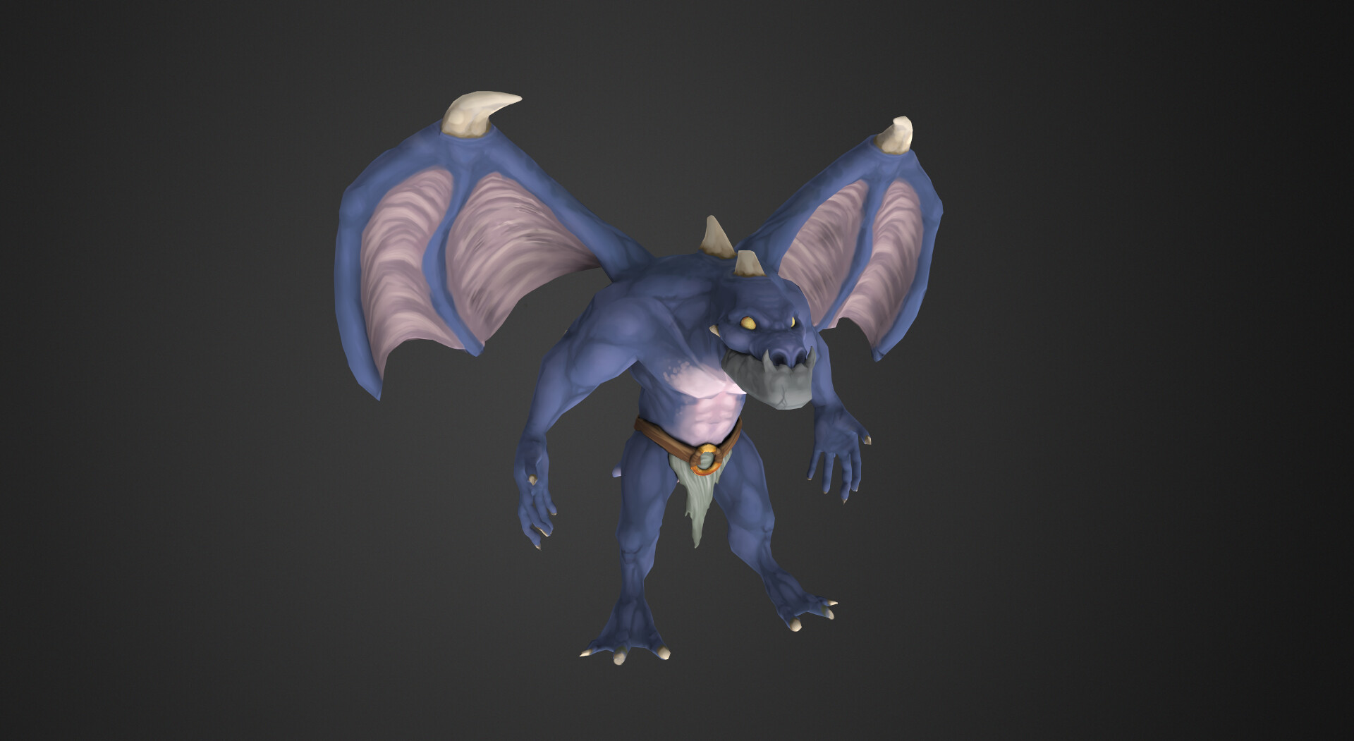 ArtStation - Hand painted gargoyle