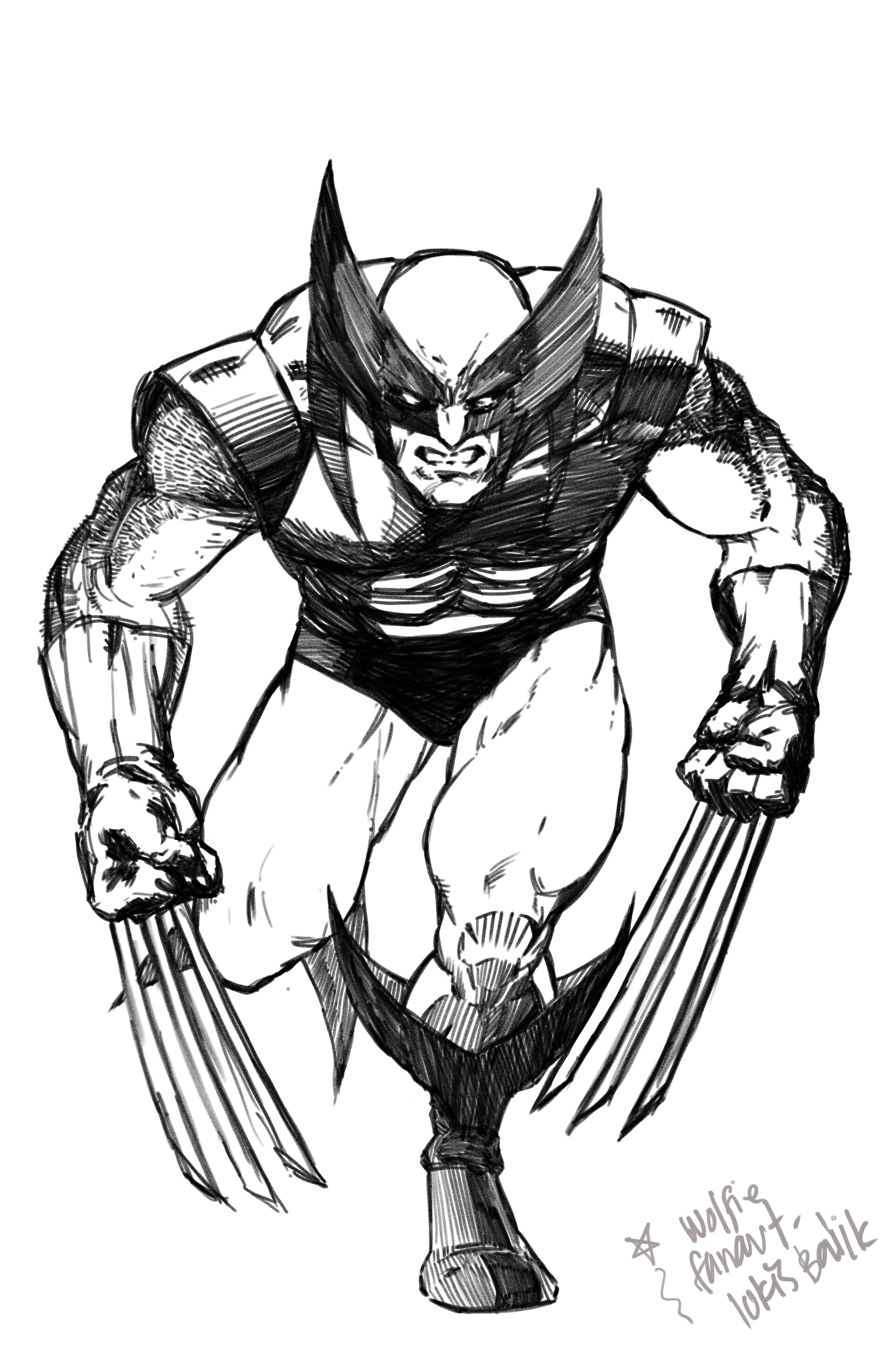 ArtStation - Wolverine sketch fan-art