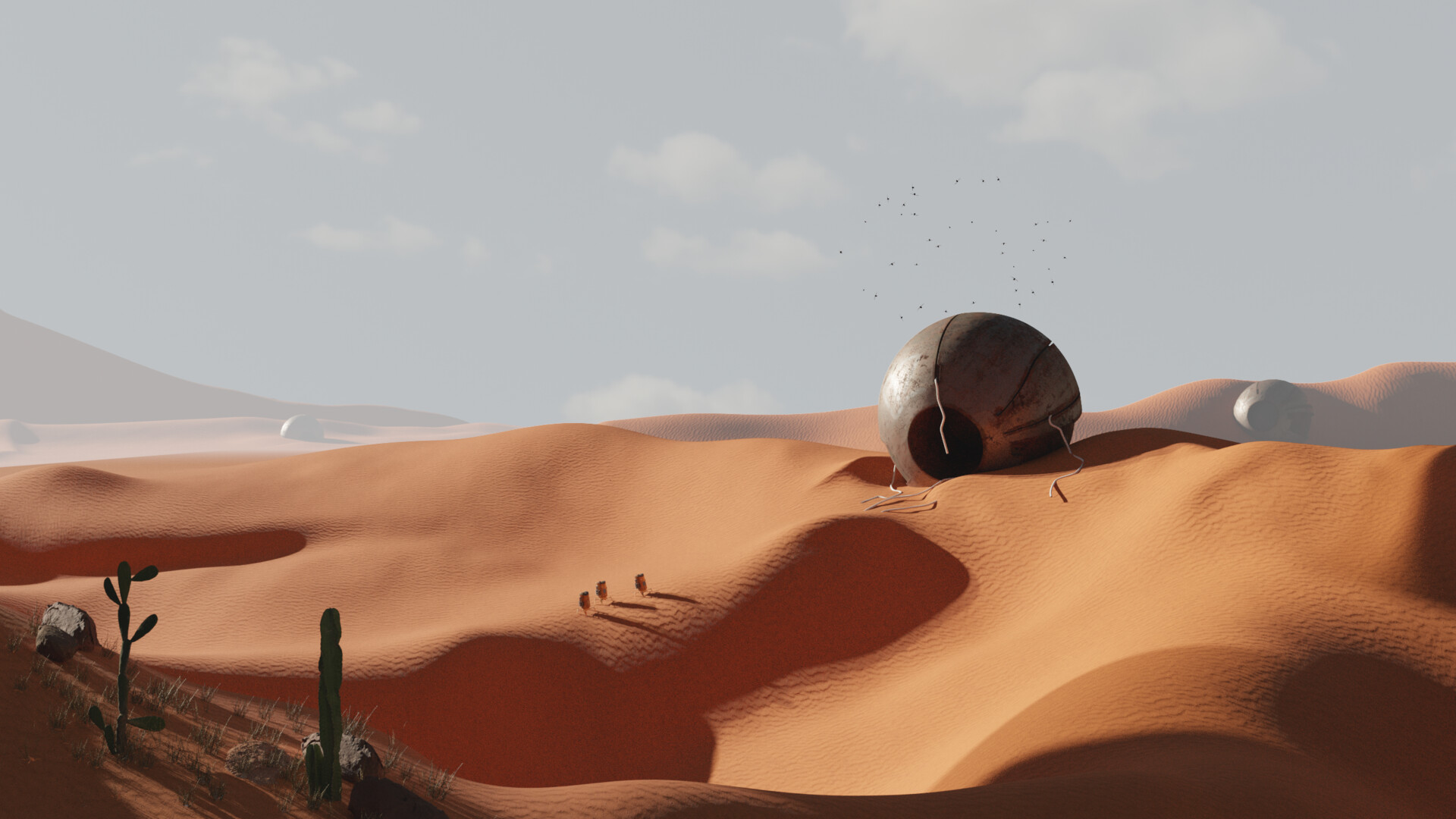 ArtStation - Desert Wrecks - 3D Environment