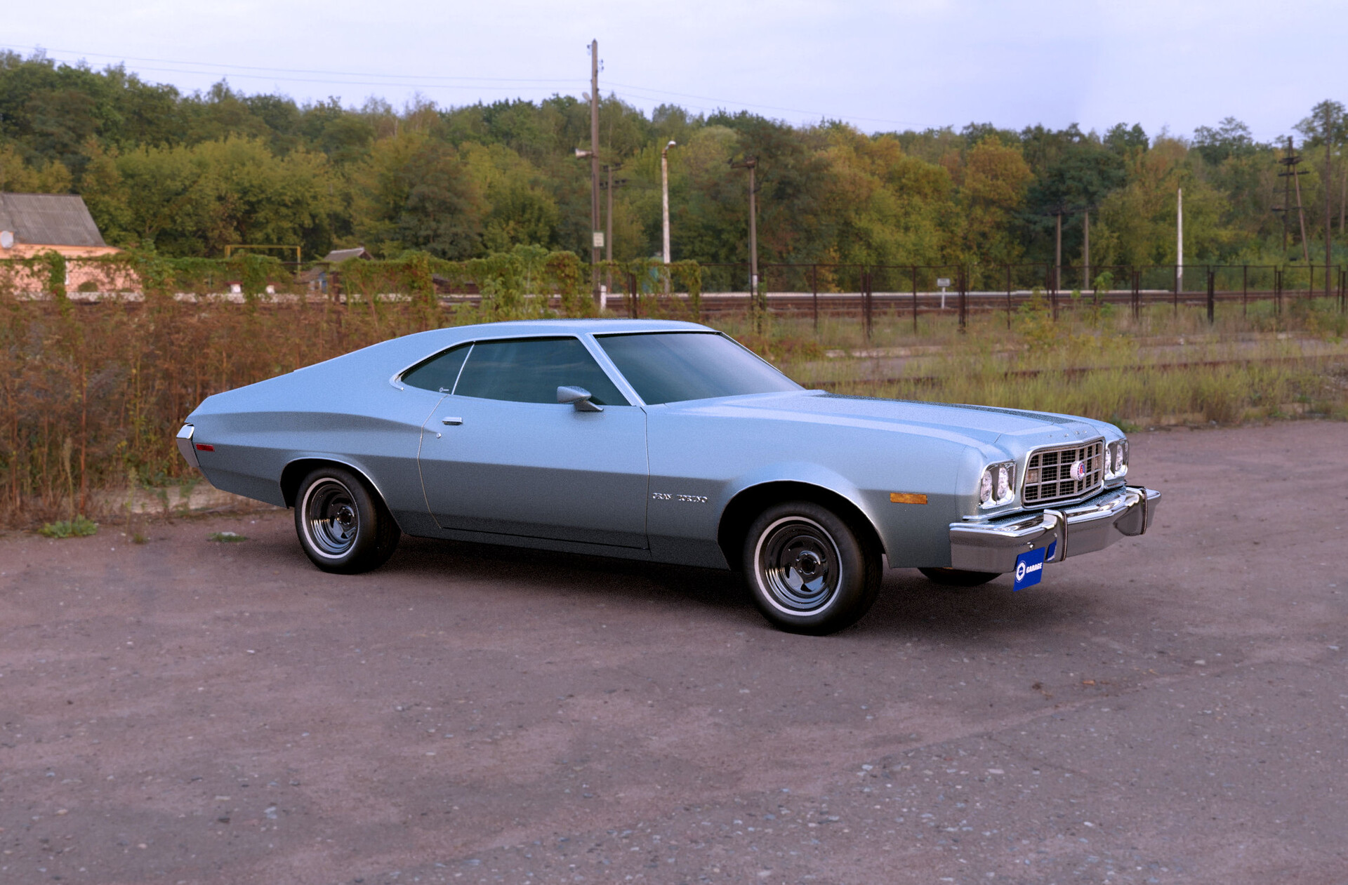 ArtStation - 73 ford torino