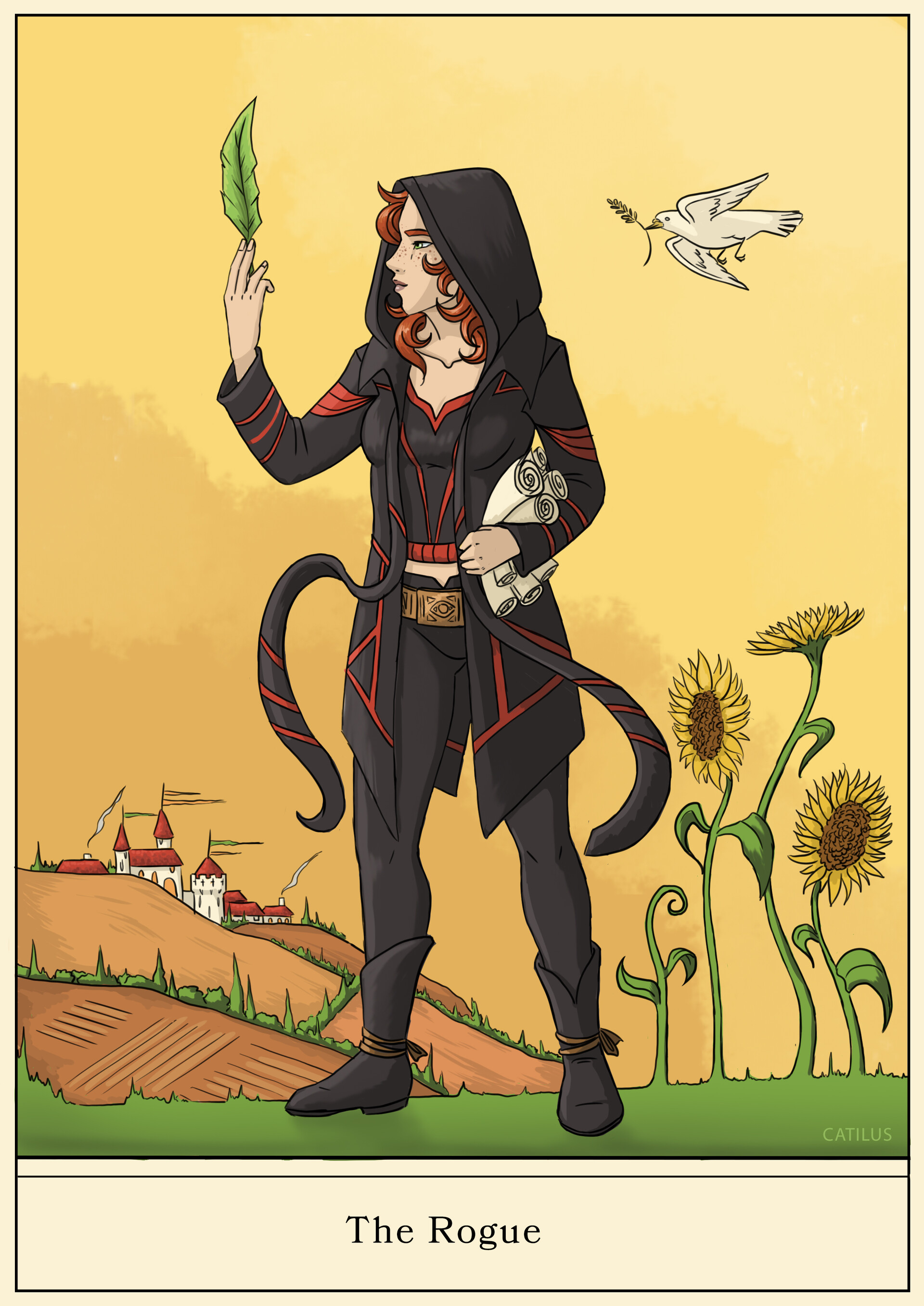 ArtStation - Syd the Rogue – D&D Character Tarot Card