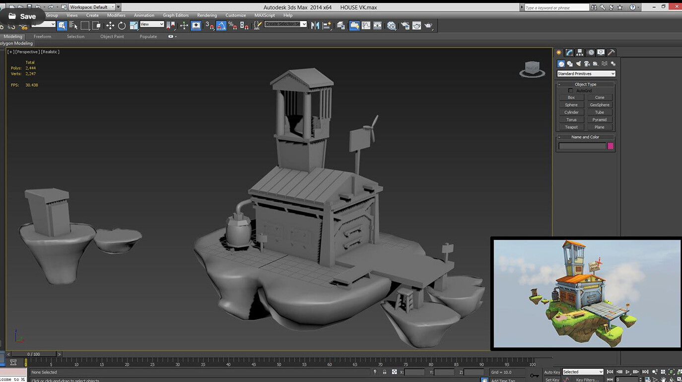 ArtStation - Low poly Fantasy House