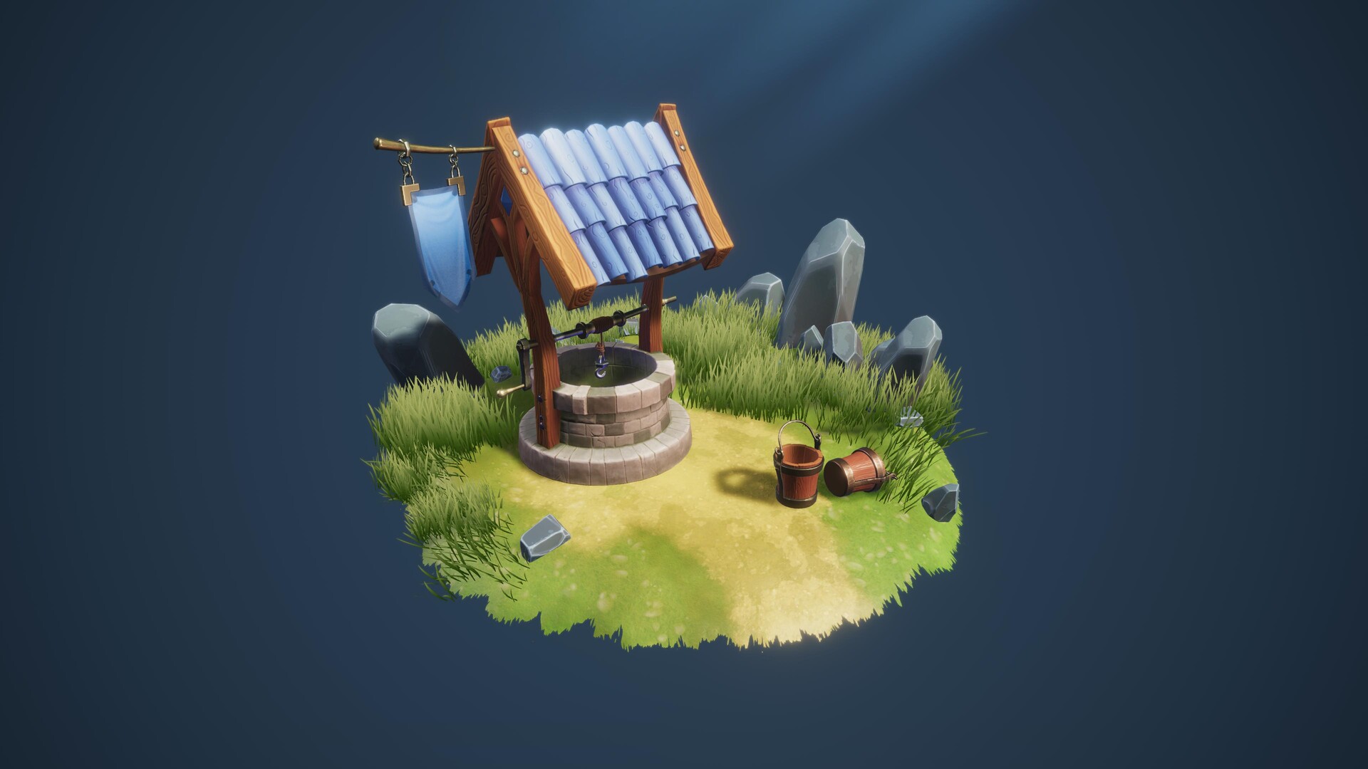 ArtStation - Well Unity Diorama