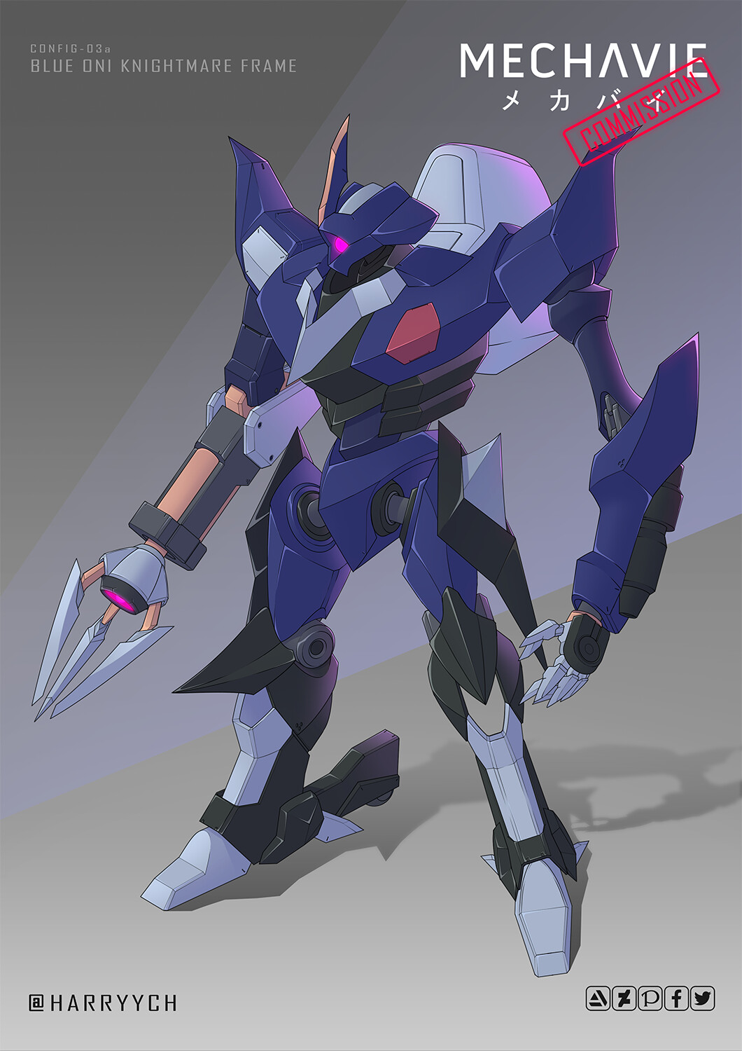 ArtStation - Commission - Blue Oni KMF & Quiksilv