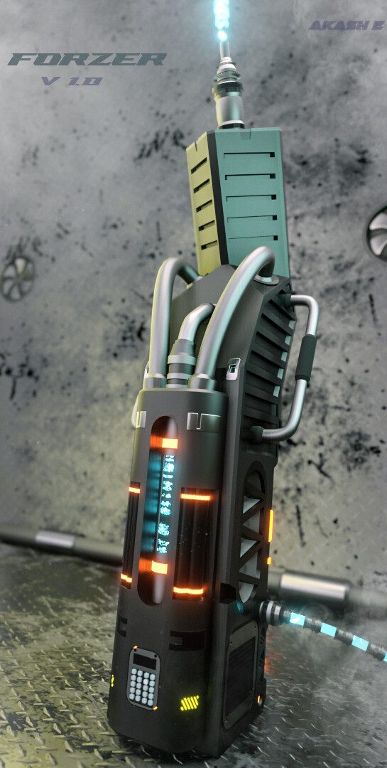 ArtStation - Sci-fi POWER STRUCTURE/ LAZER