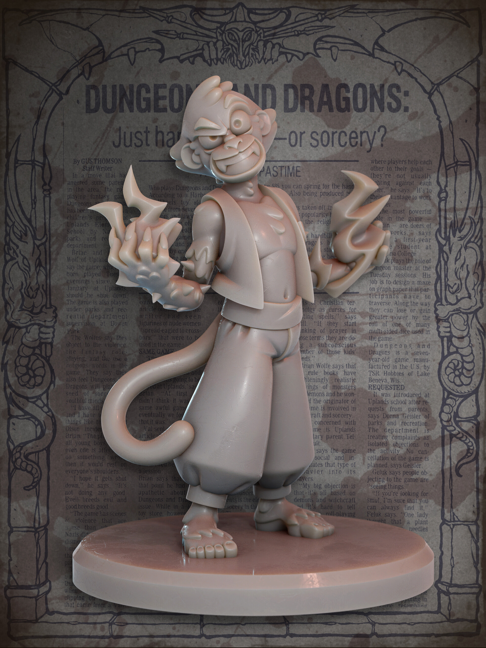 Thomas Choux - Fool's Gold miniatures: Sips, Gorthan and Julian