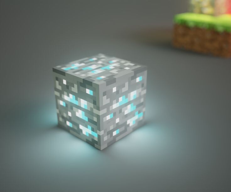 How To Draw A Minecraft Diamond Ore