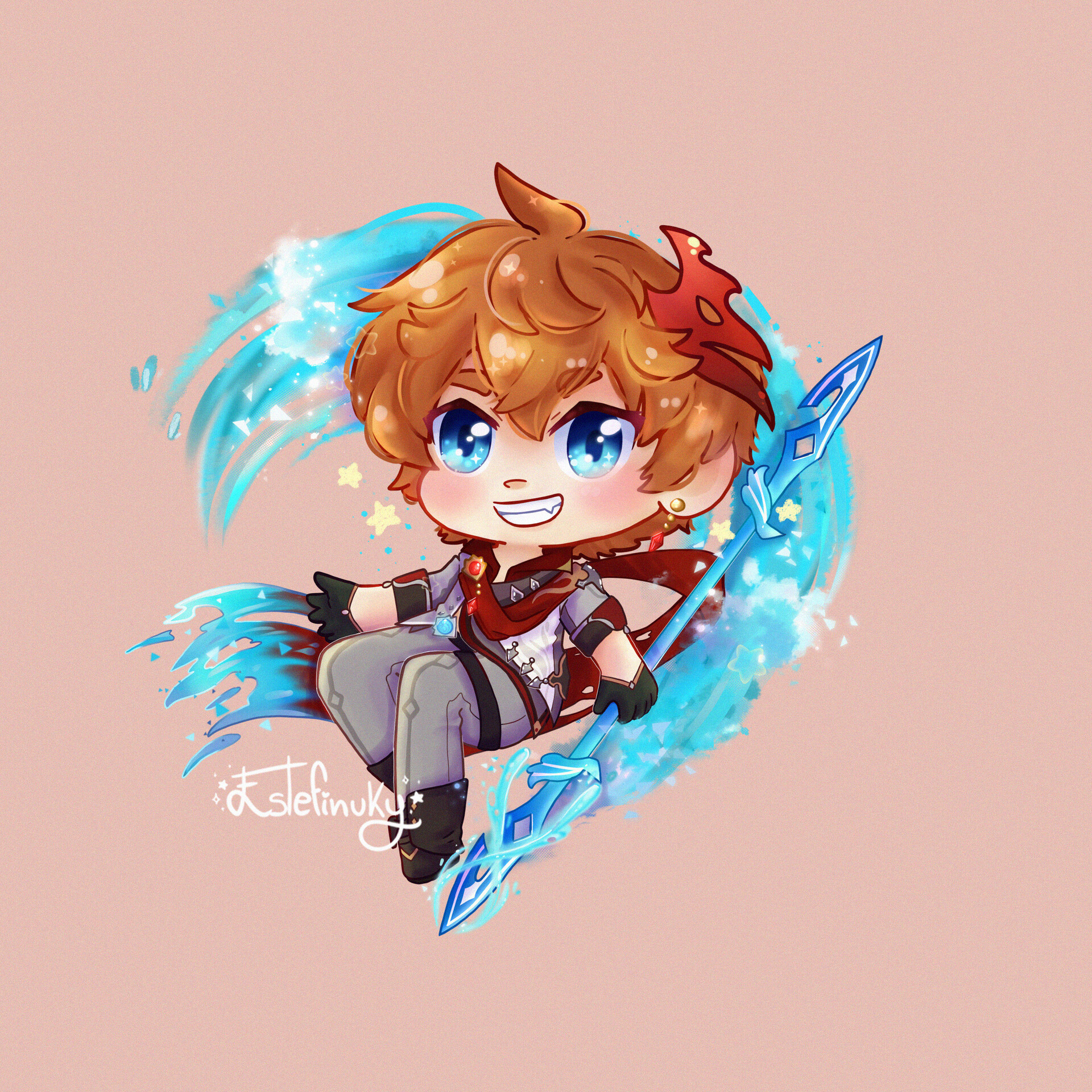 ArtStation - Chibi Childe Tartaglia