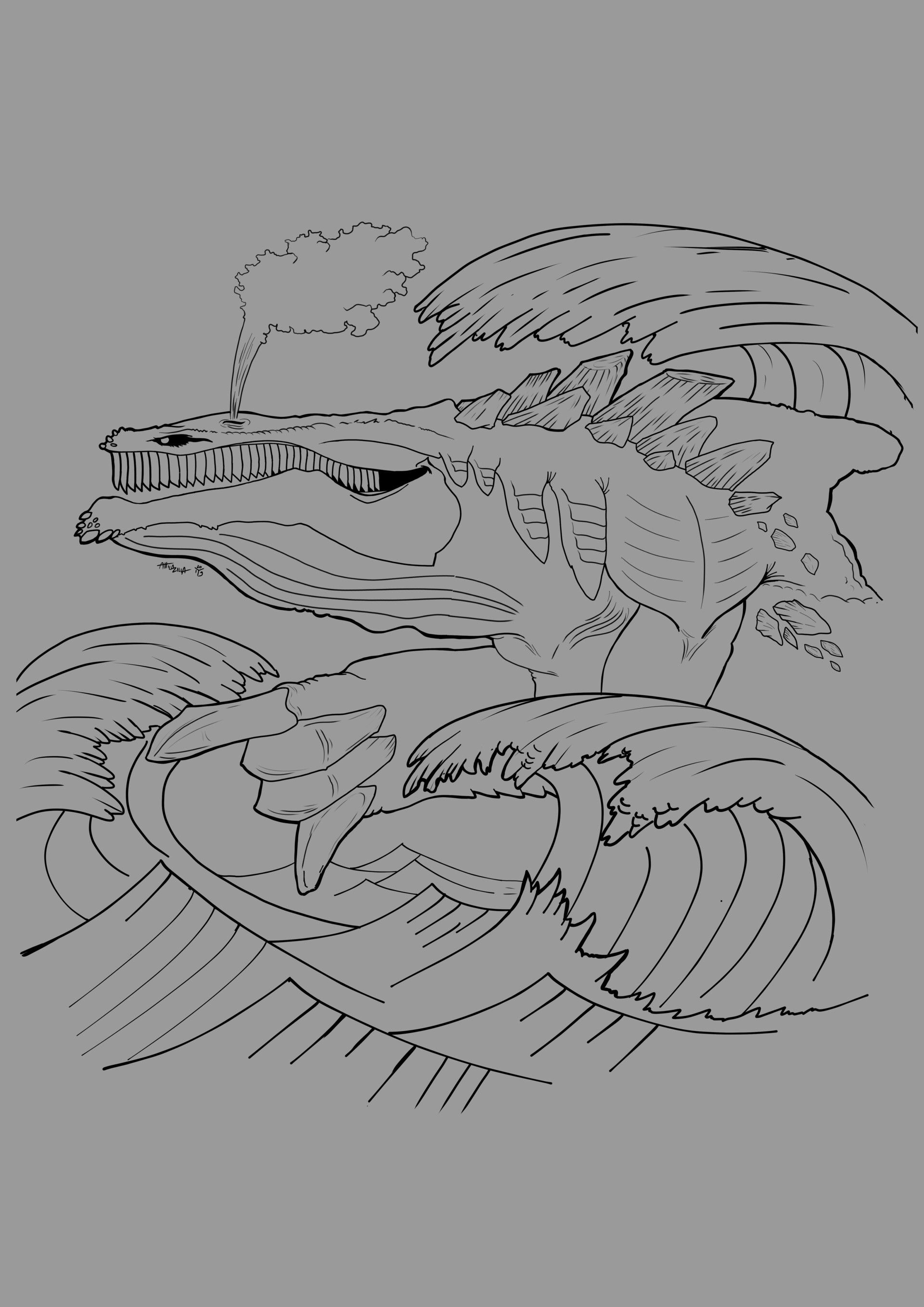 leviathan coloring sheet
