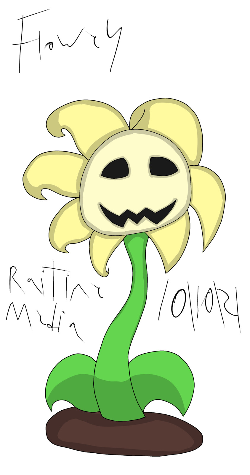RaiTimeMedia - Flowey Drawing (Undertale) (Inktober)