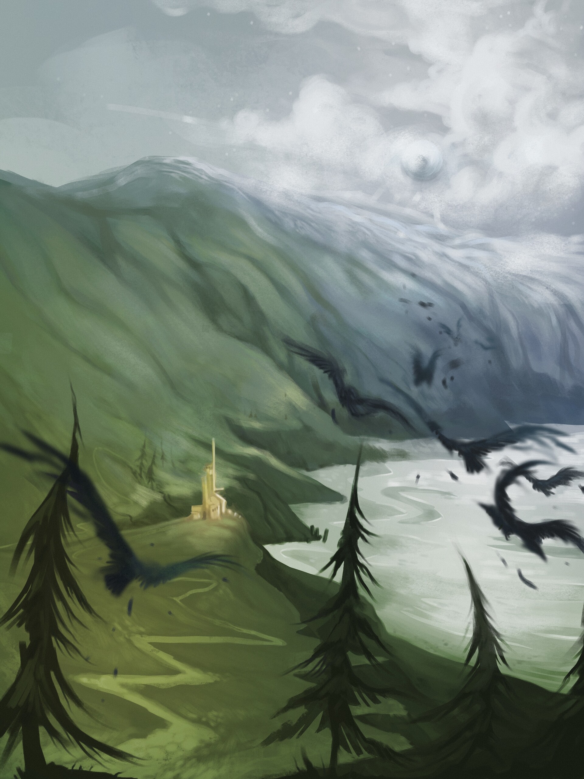 ArtStation - Hillside Castle