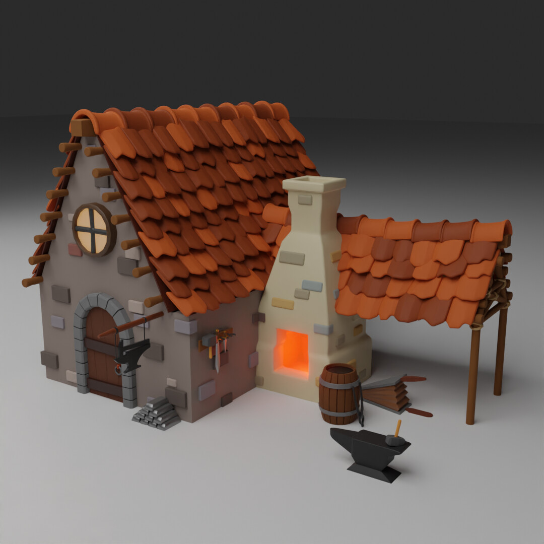 ArtStation - Blacksmith House