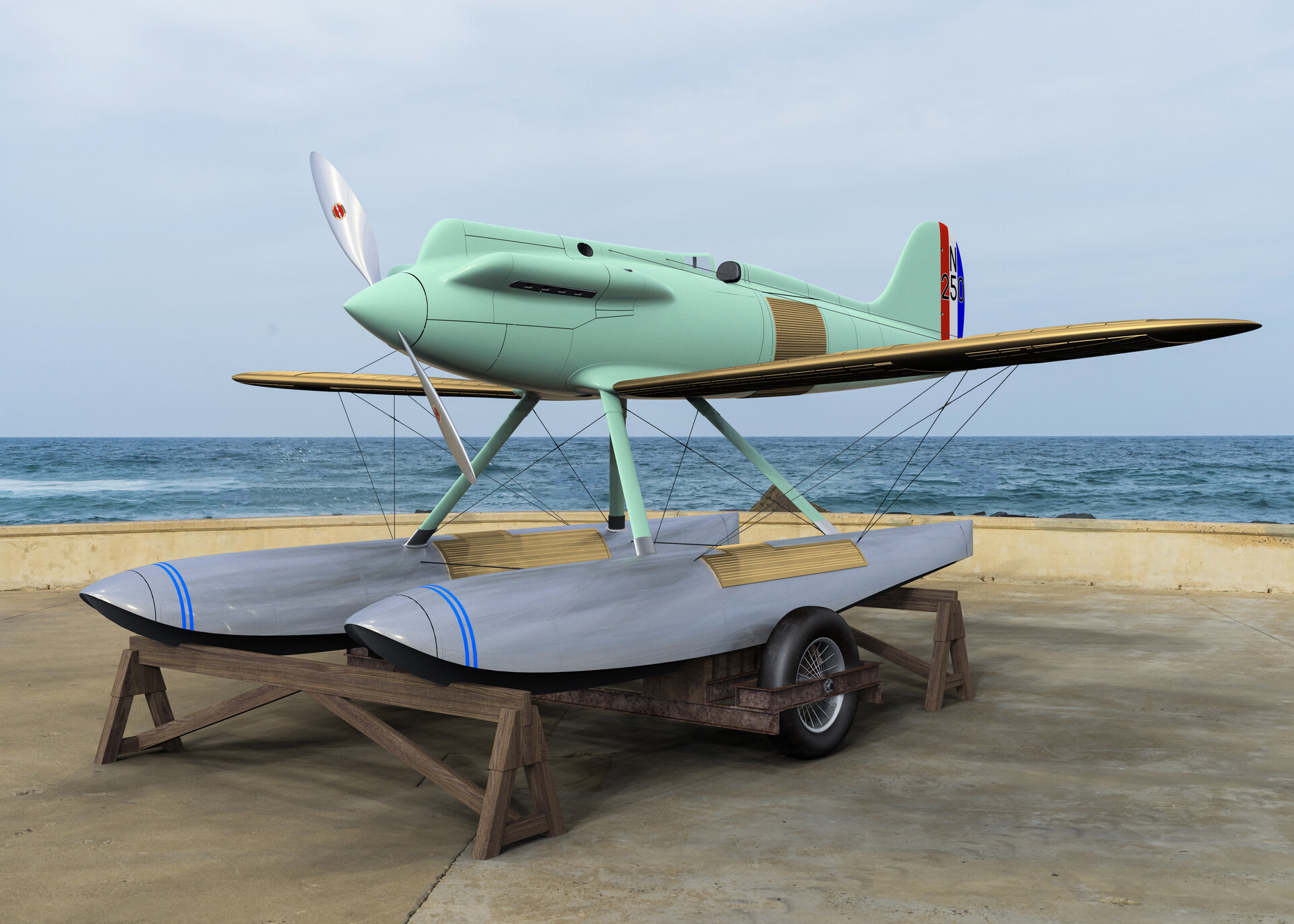 ArtStation - Gloster VI racing floatplane 1929