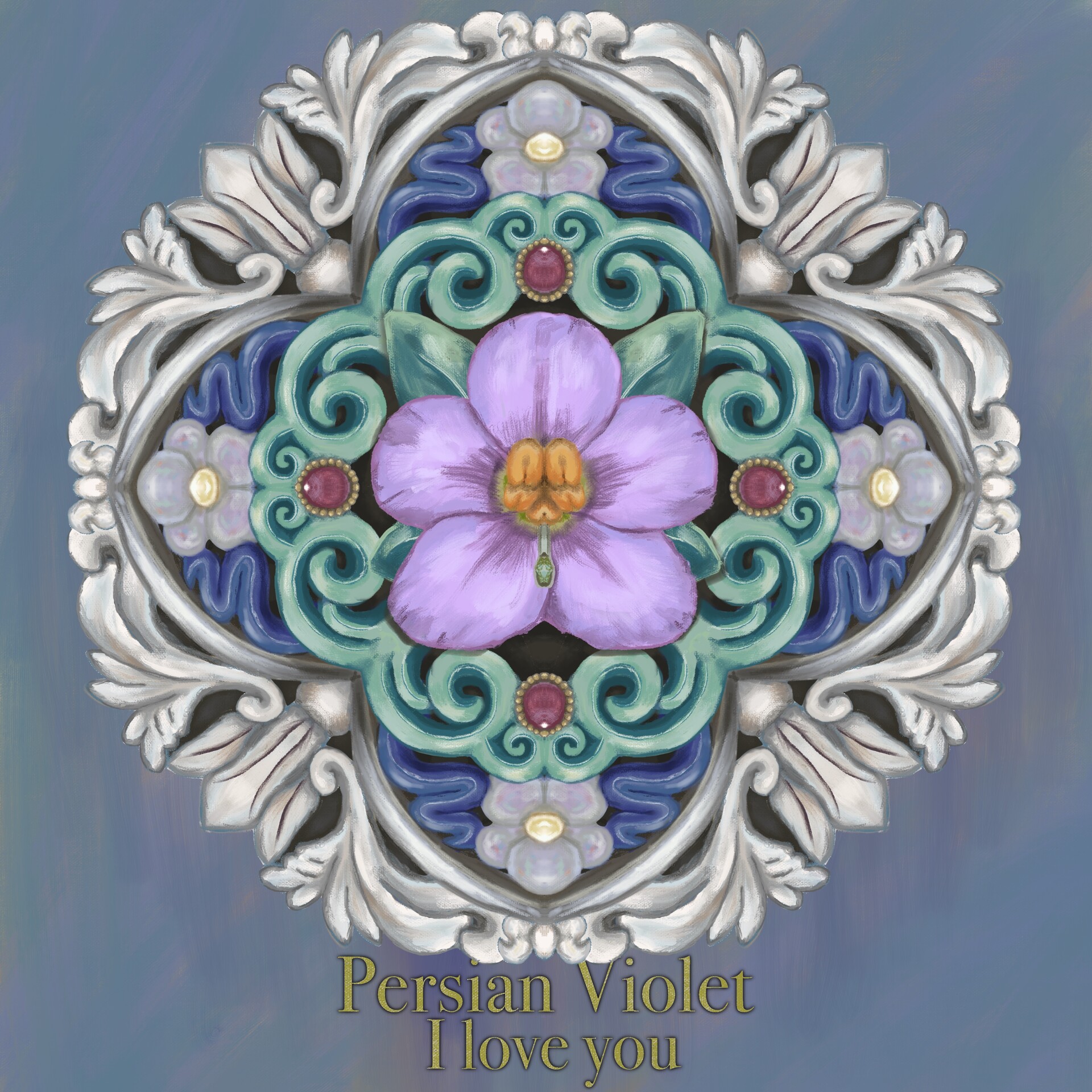 ArtStation - Persian Violet Mandala