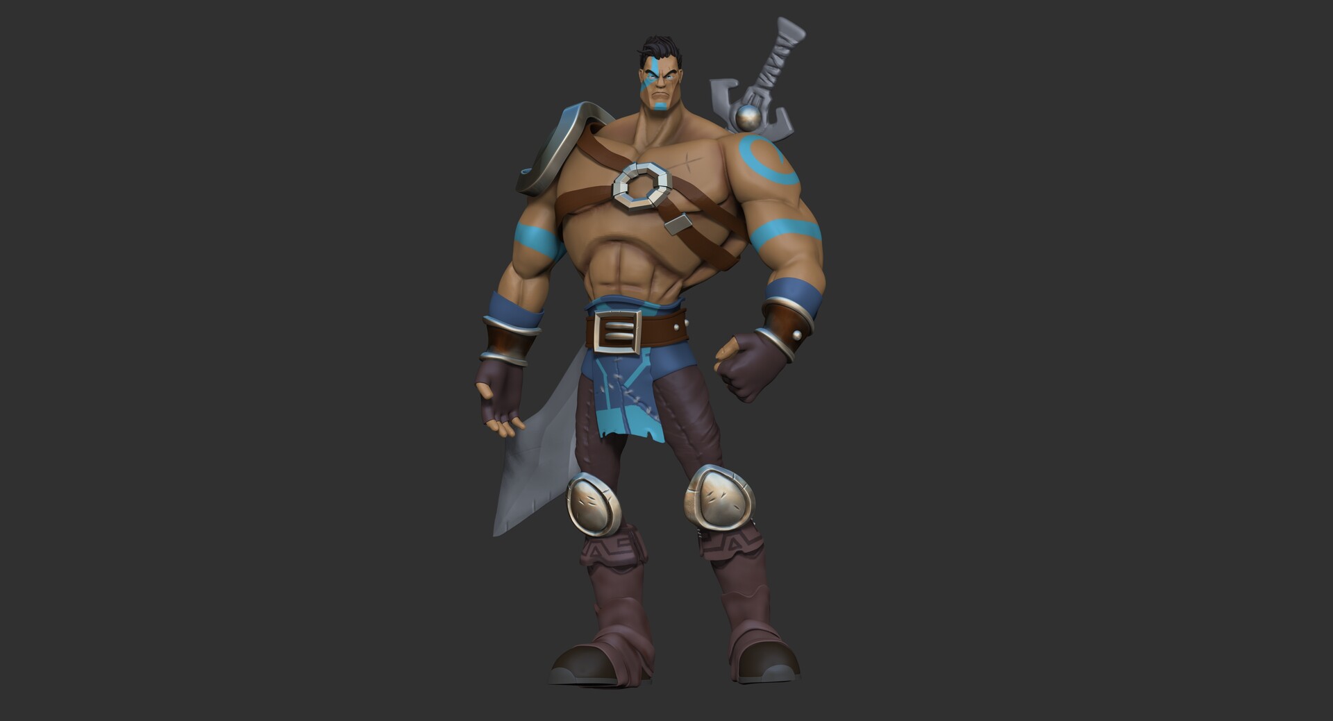 ArtStation - Cartoon warrior