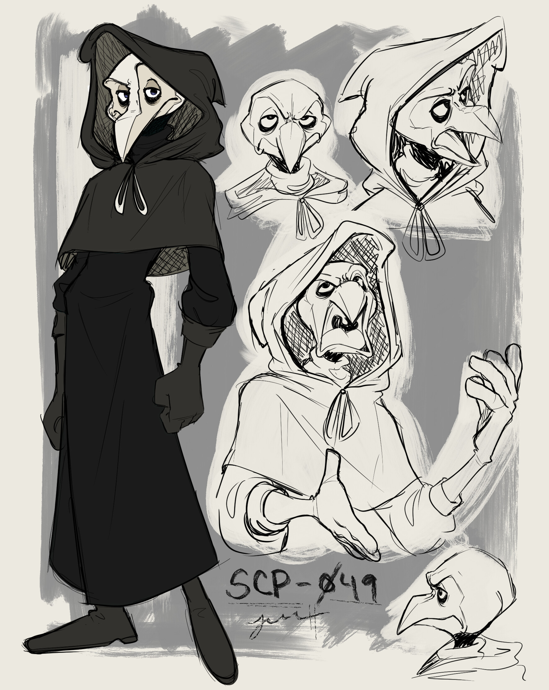 ArtStation - Character Sheet: SCP-049
