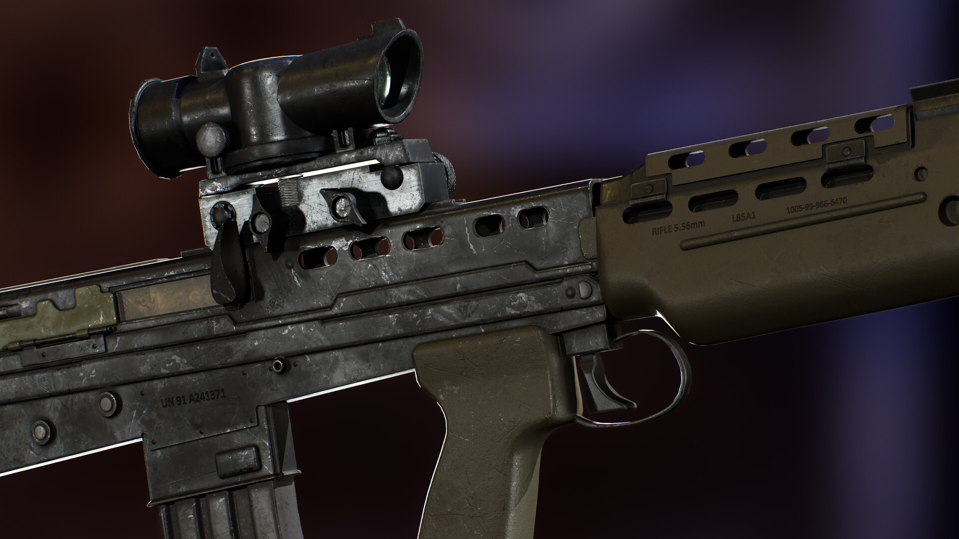 Zachary Creer - SA80 L85A1 Rifle with SUSAT Sight