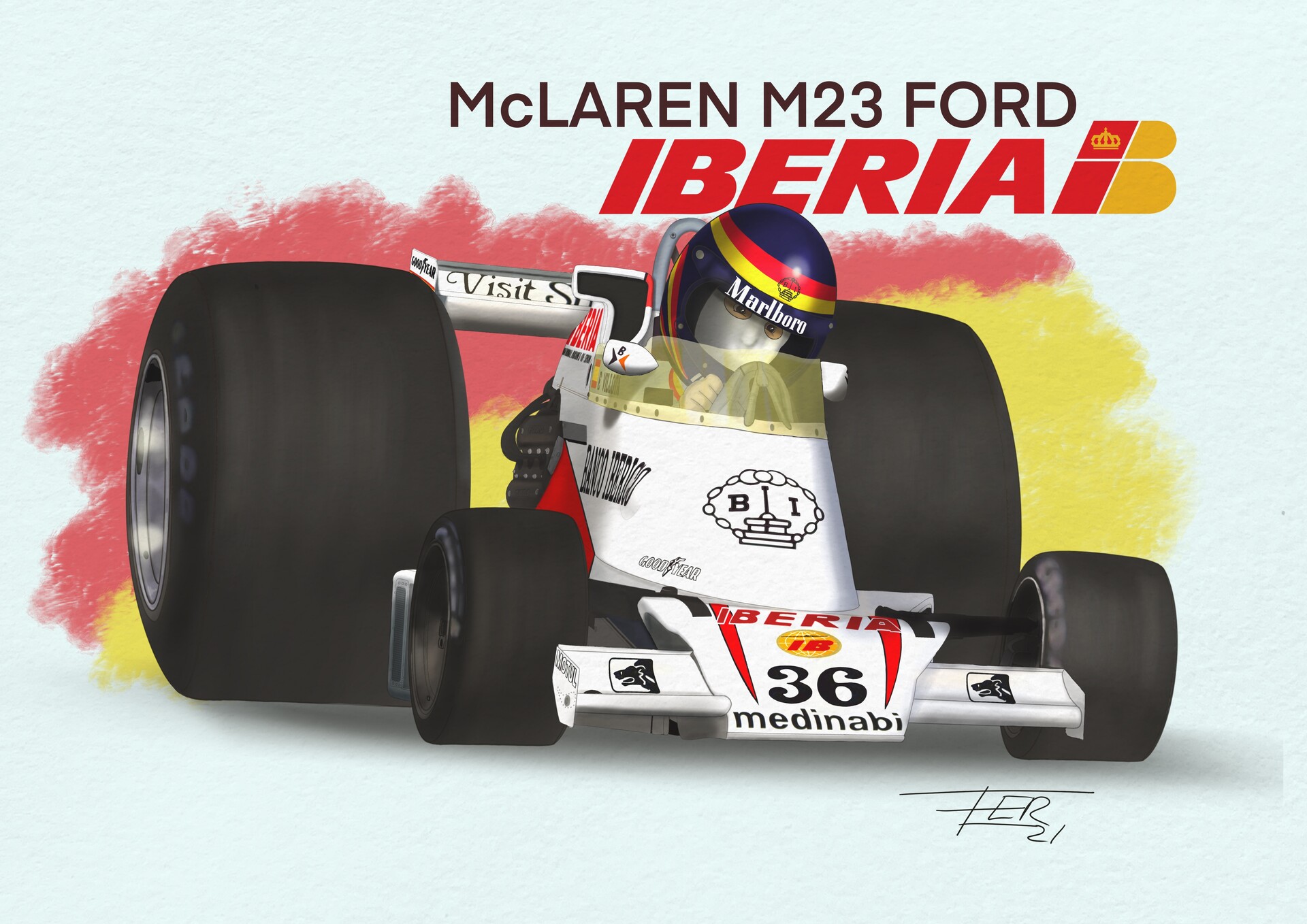 ArtStation - Villota McLaren M23B