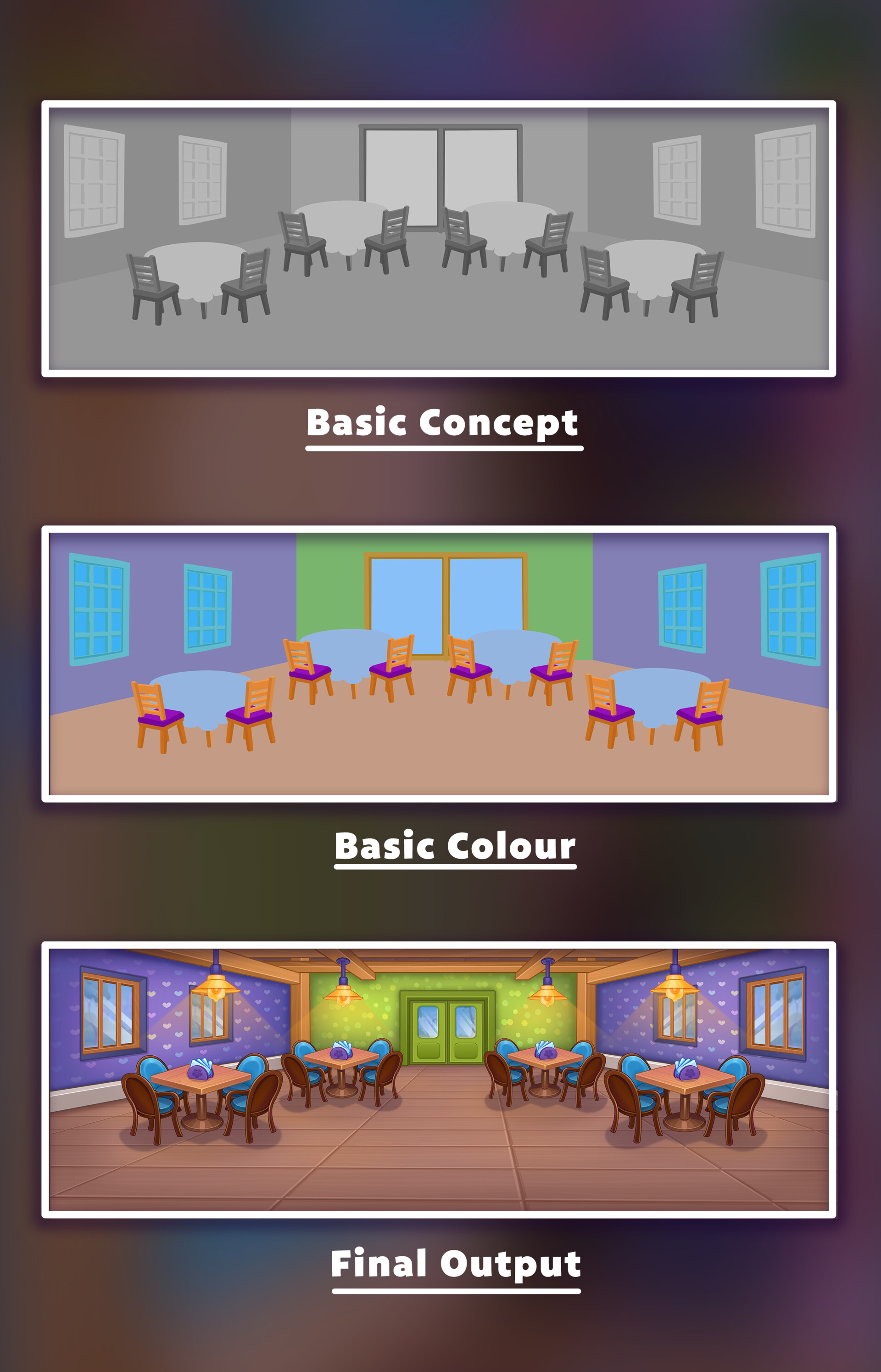 ArtStation - Restaurants Background