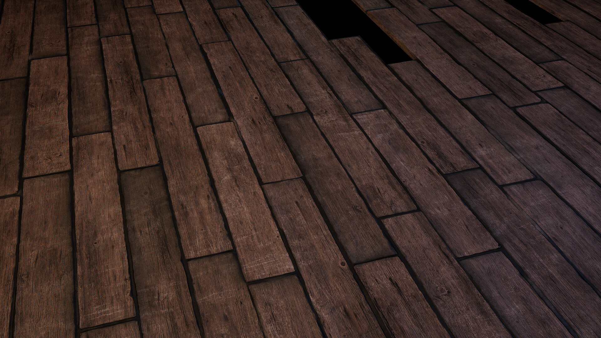 ArtStation - Floor Wood Material - Horror Bedroom