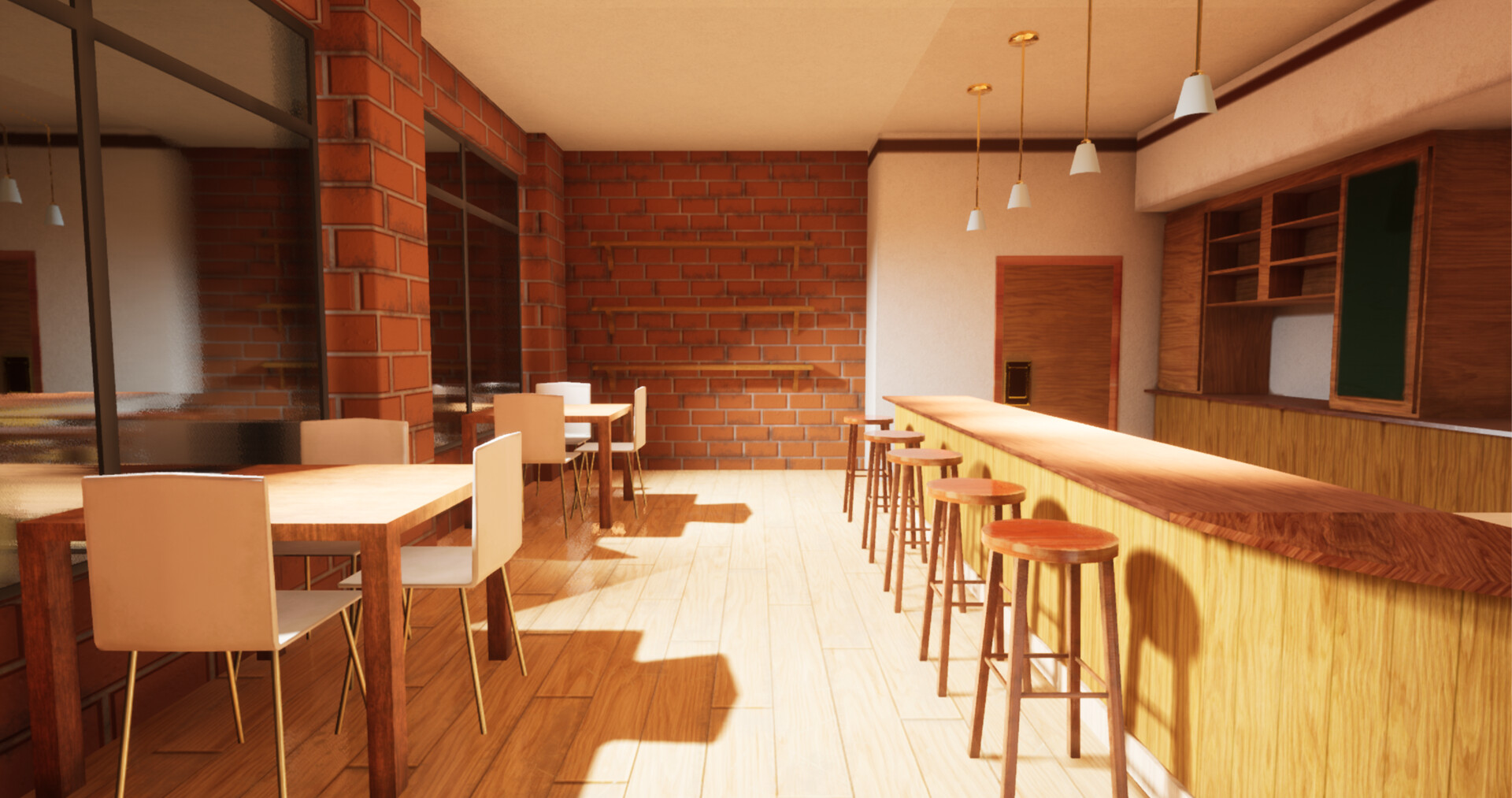 ArtStation - Modular Cafe Environment