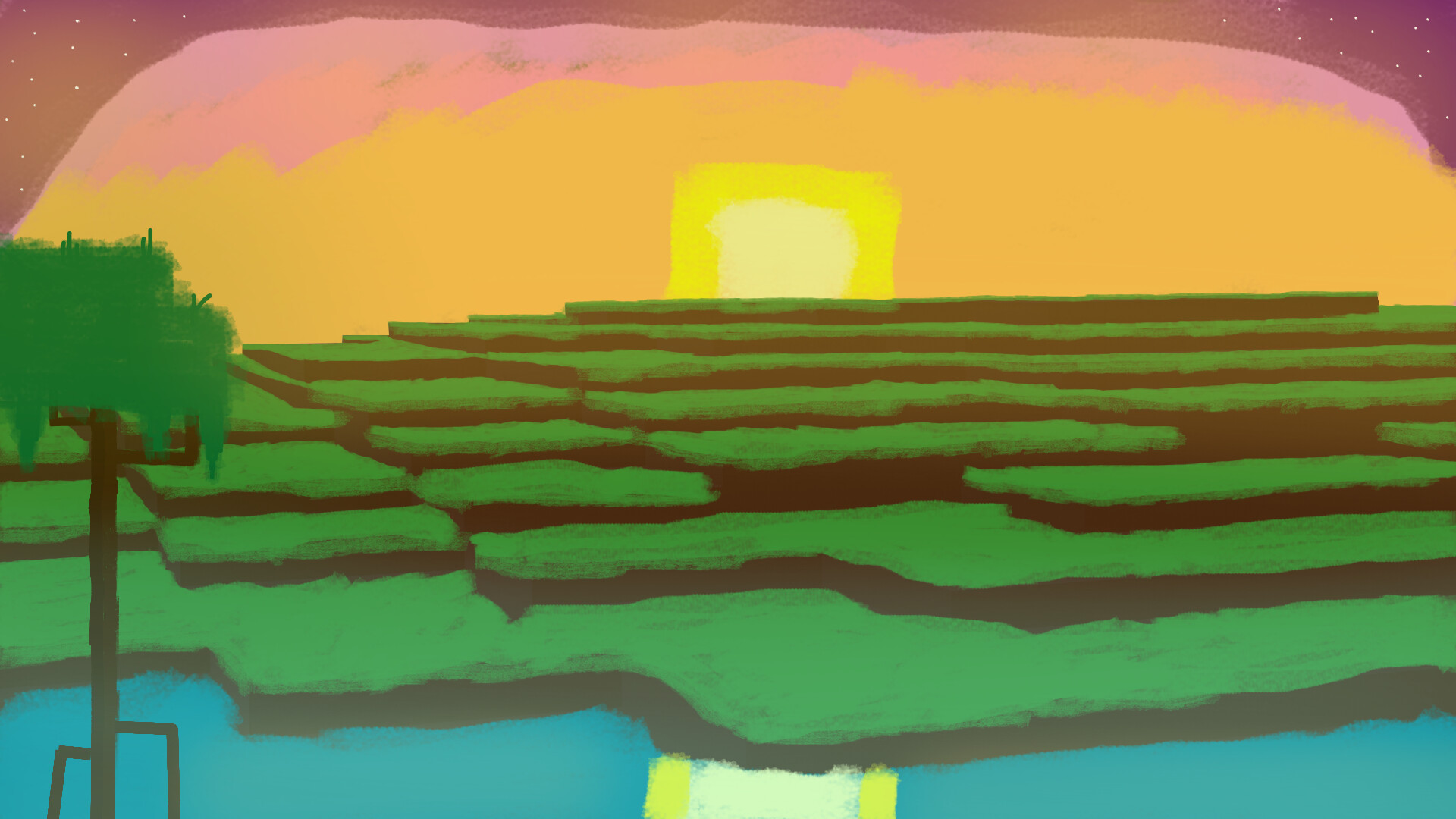 ArtStation - Minecraft Concept Art Painting