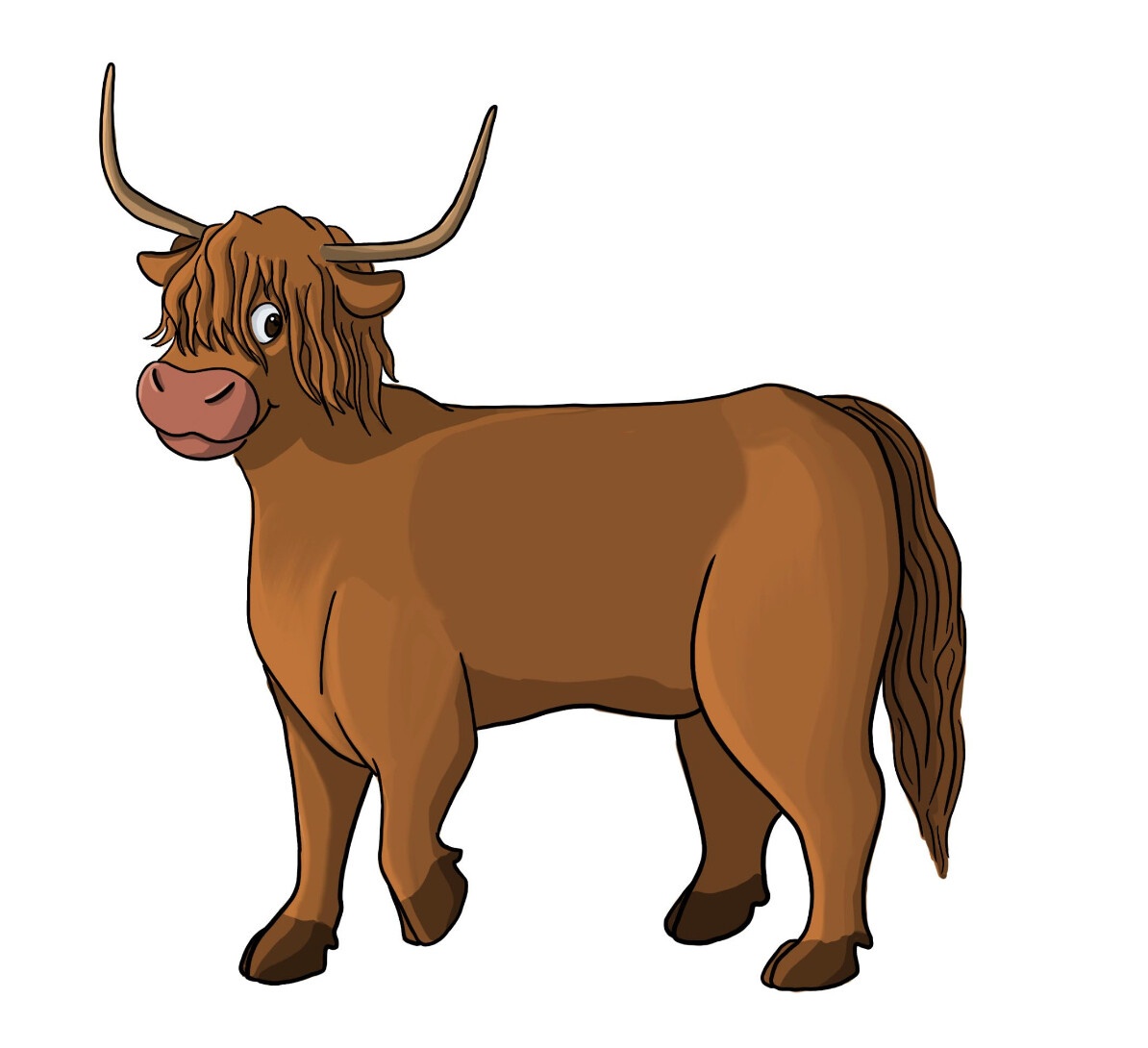 ArtStation - Sampson the Highland Cow