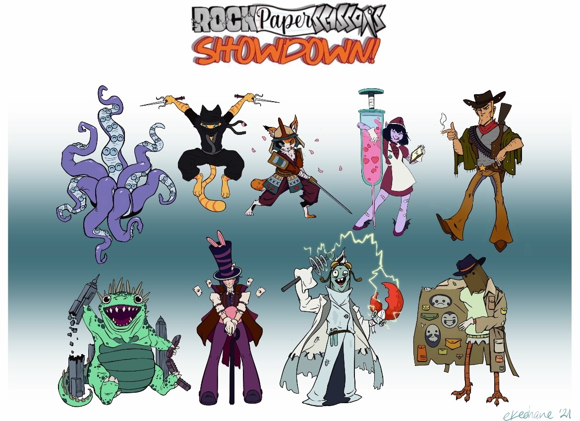 ArtStation - Rock Paper Scissors SHOWDOWN!
