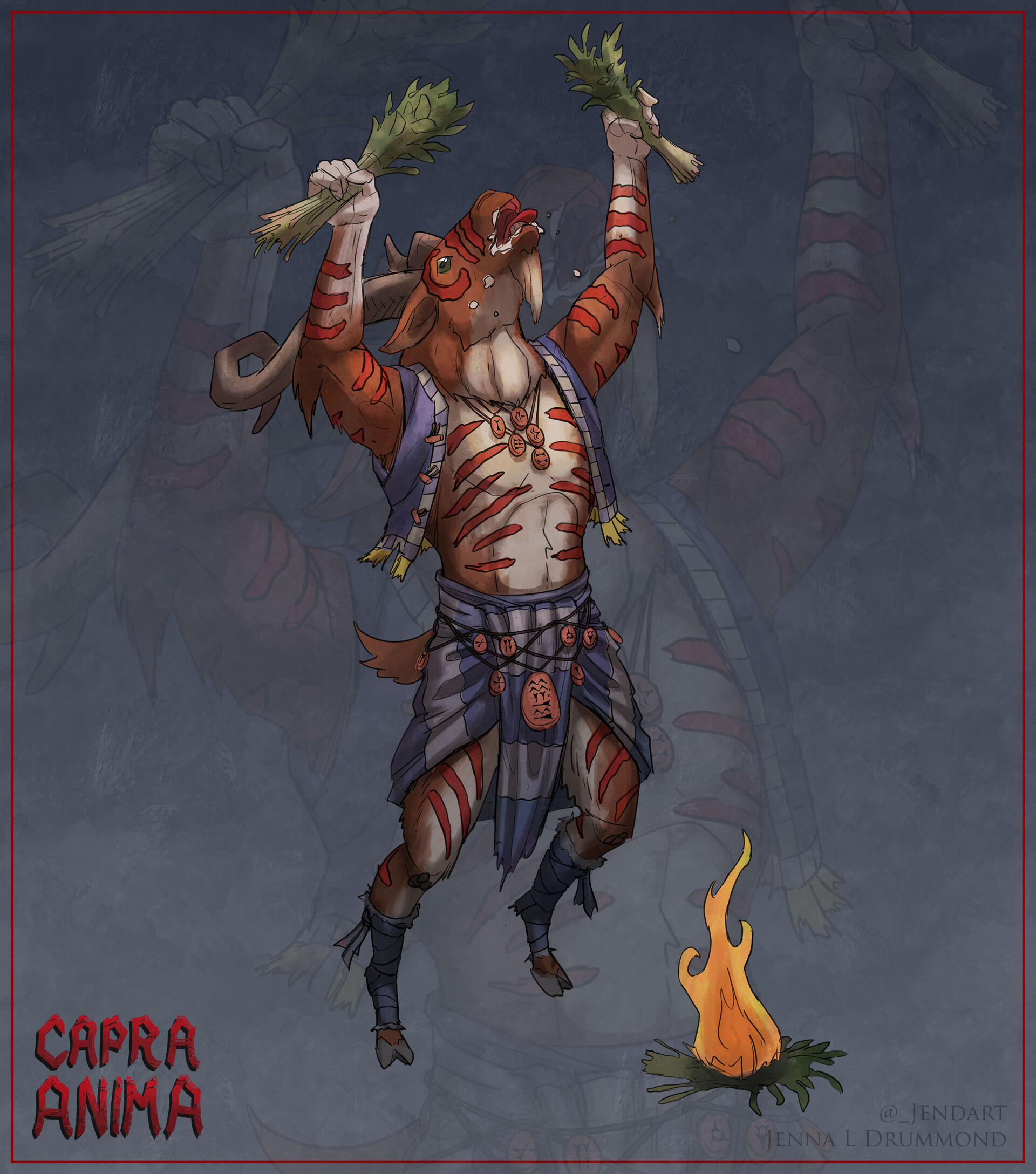 Jenna Drummond - Artstation Animal Challenge - Capra Anima