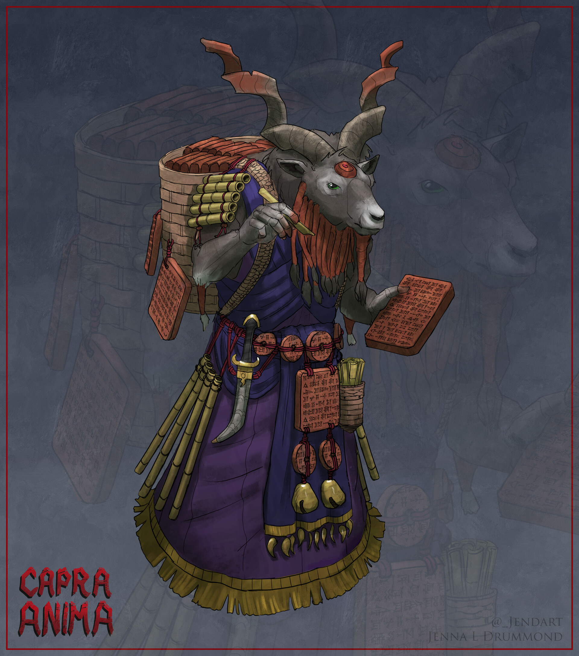 Jenna Drummond - Artstation Animal Challenge - Capra Anima