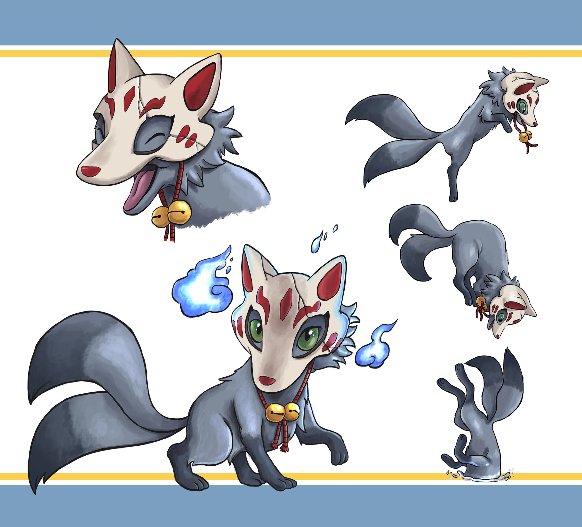 ArtStation - Masked Kitsune Design