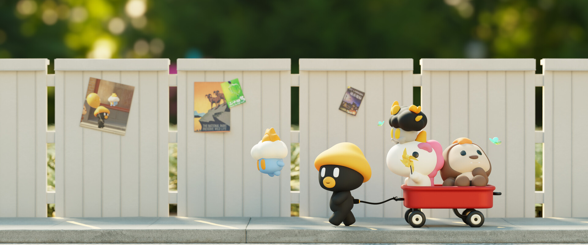 ArtStation - Yoo family walking scene