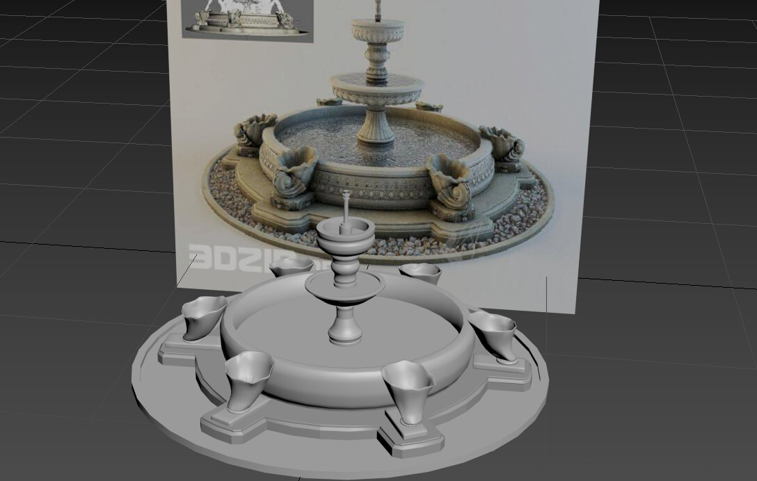 ArtStation - Fountain - 3D Modeling