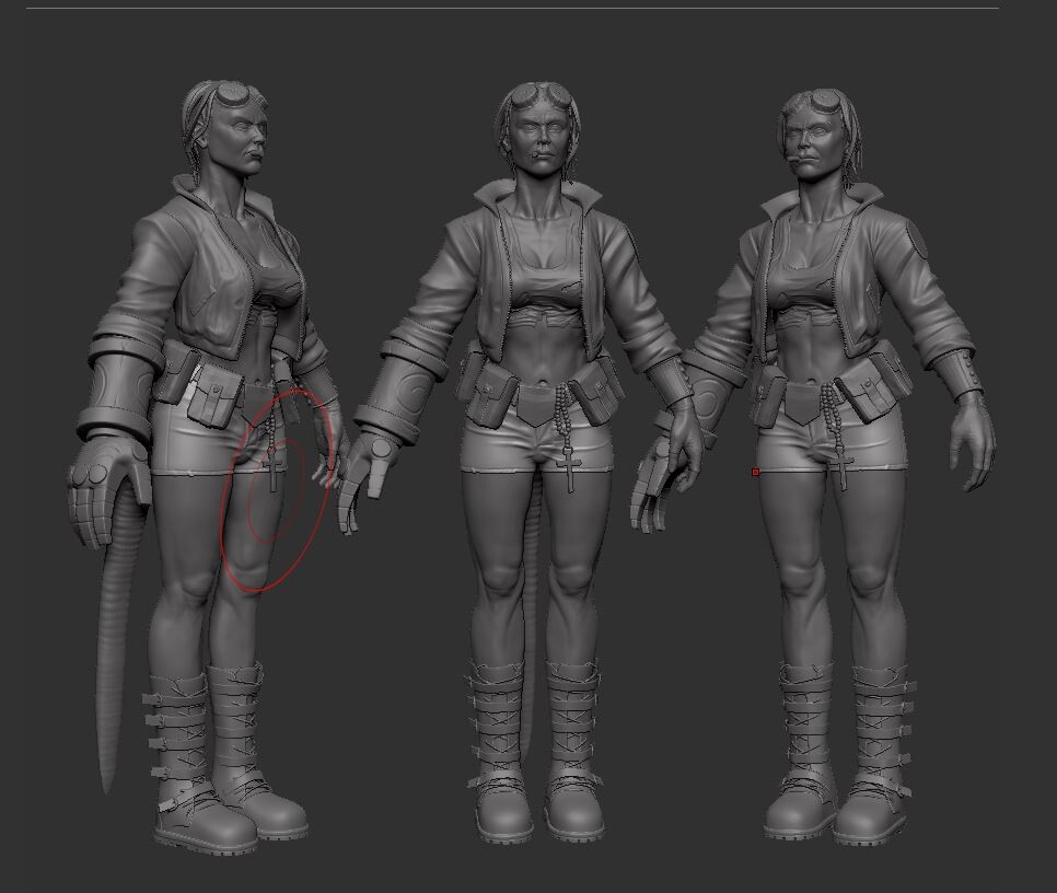 ArtStation - Hell girl(WIP)