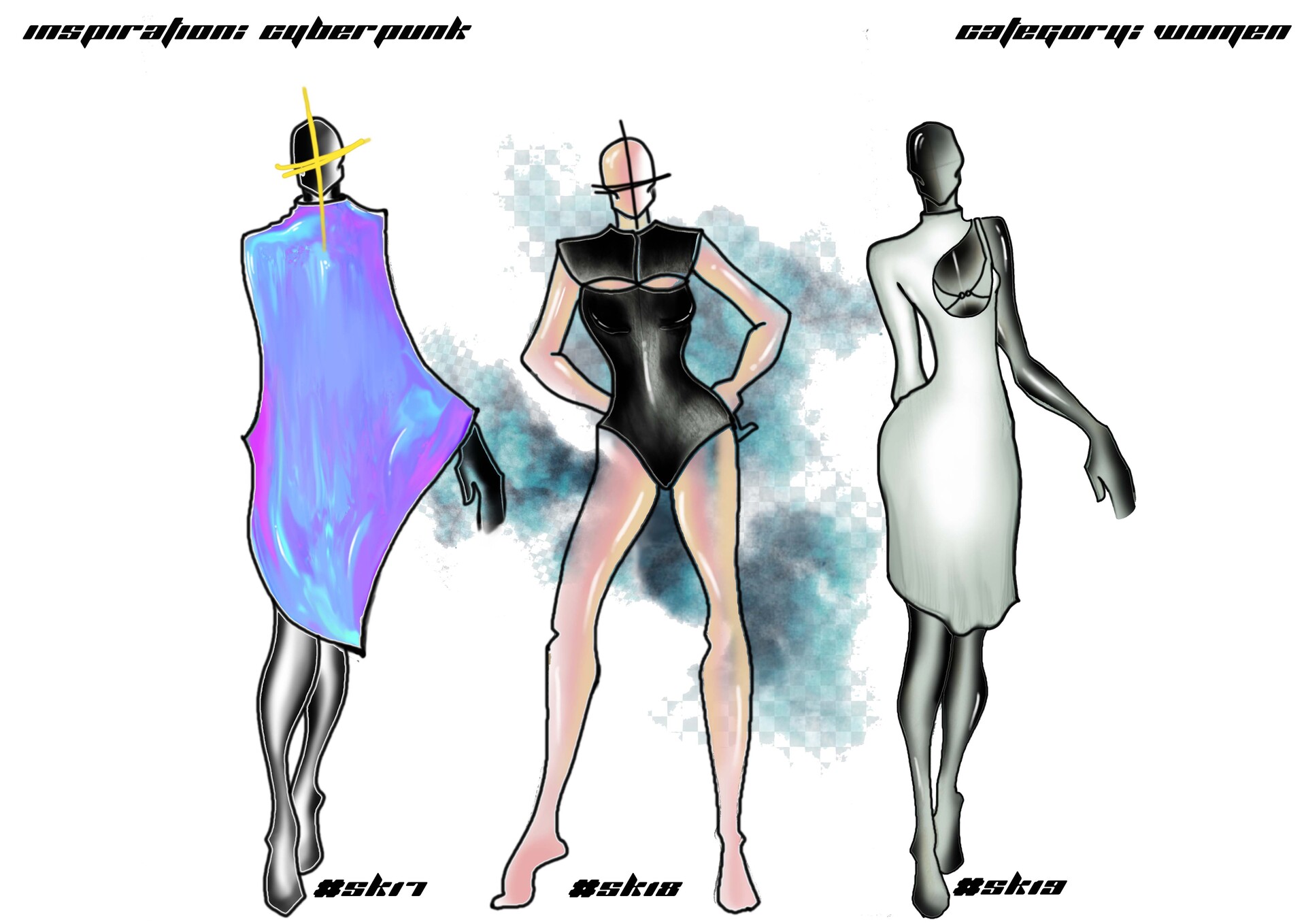 Avant Garde Fashion Sketches