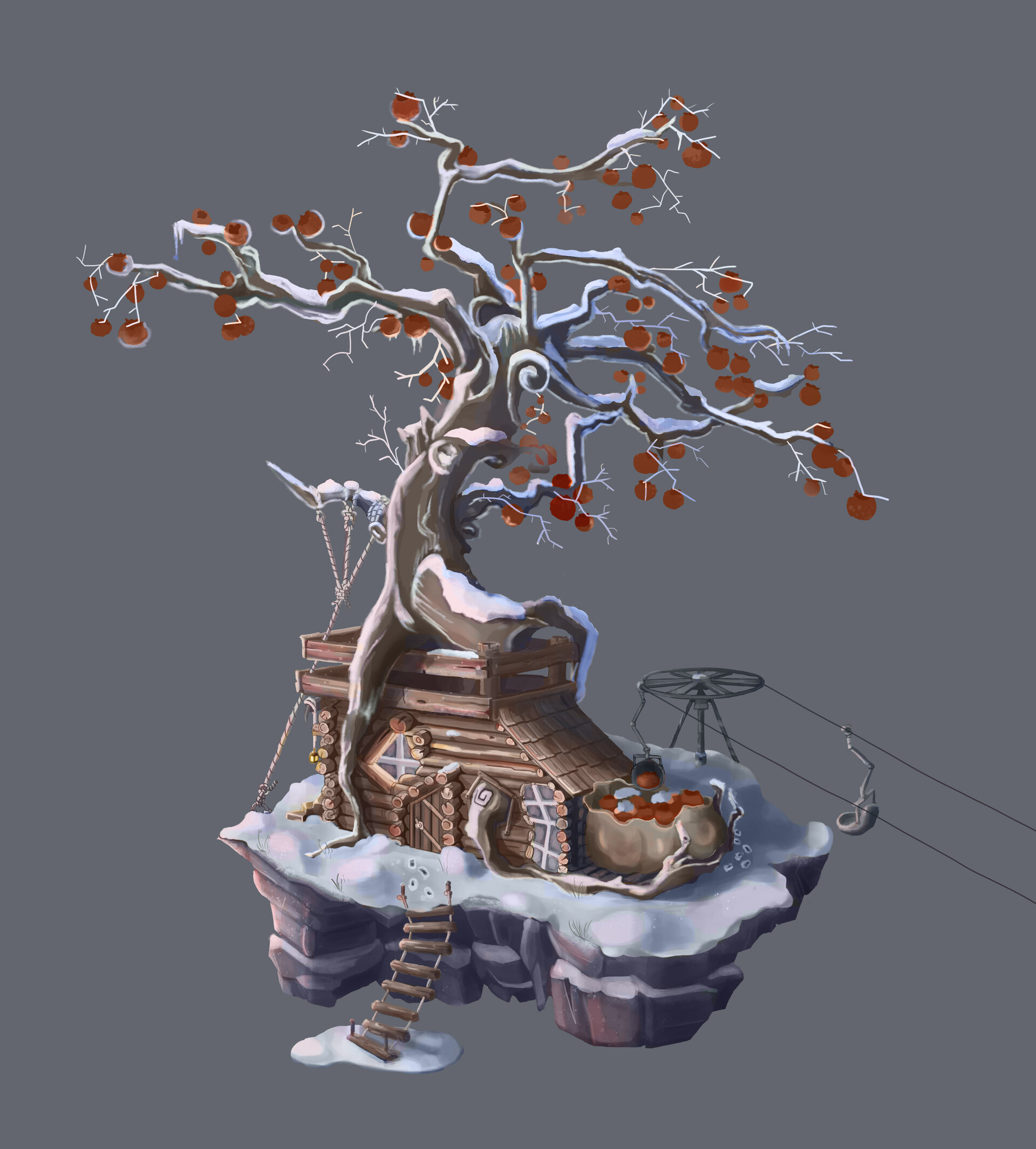 Ariane Vidal - TreeHouse concept : Persimmon merchant.