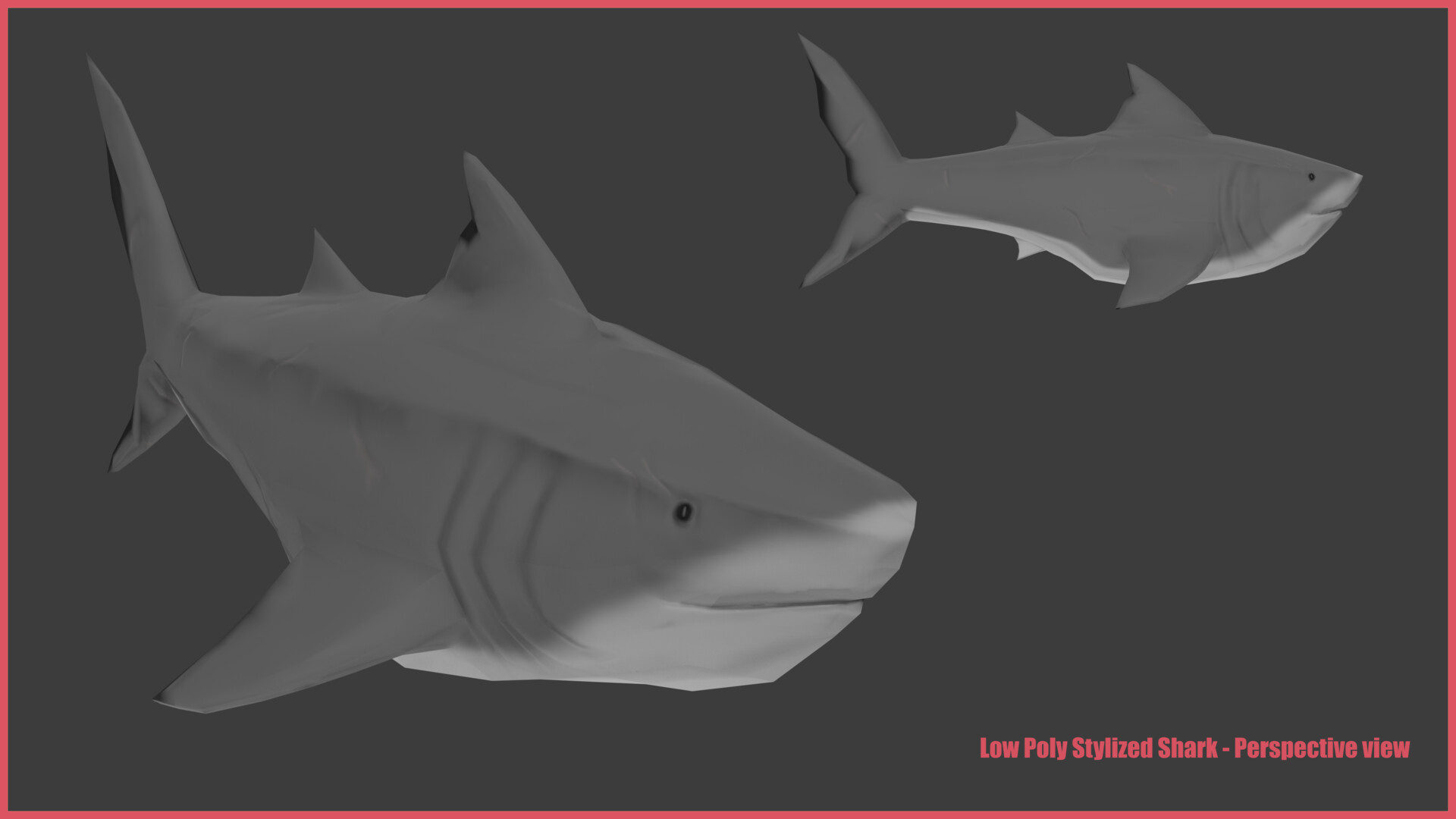 ArtStation - Low Poly Stylized Shark